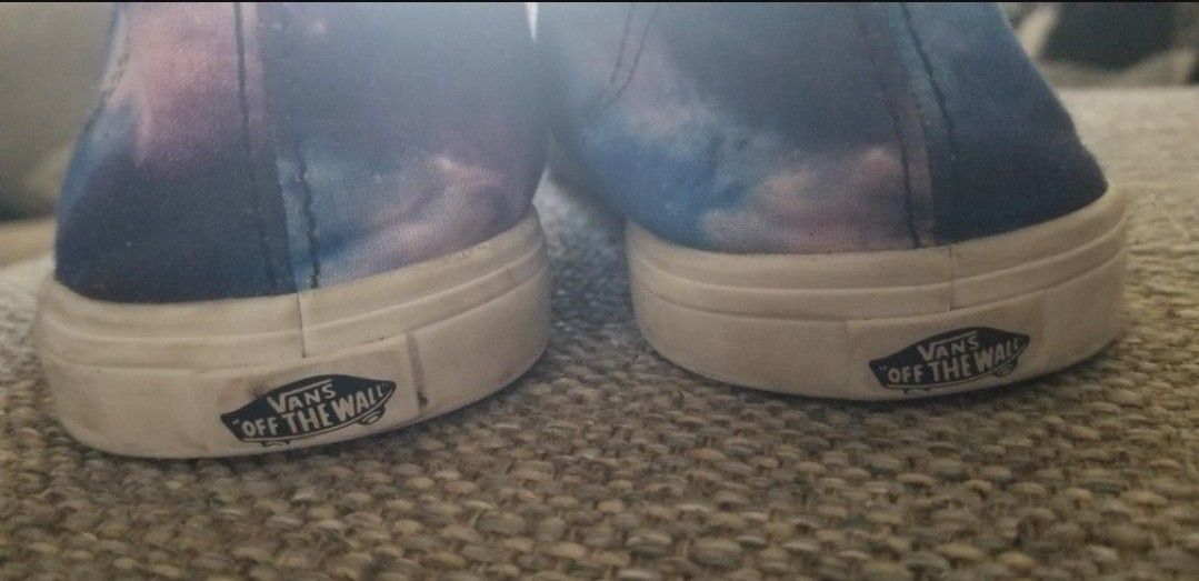 Bleached Blue Vans