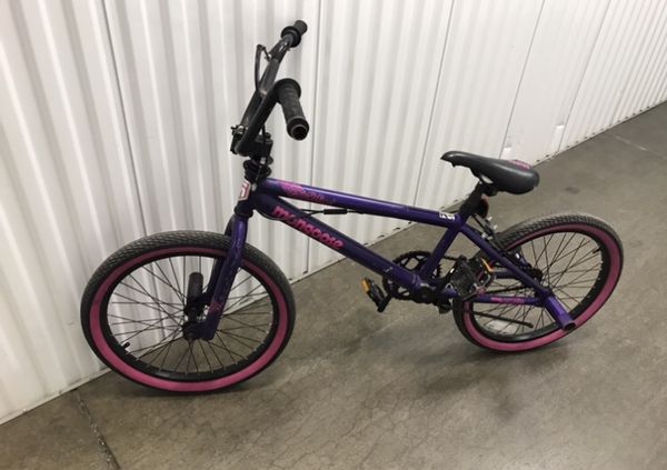 Mongoose Bmx Racing Freestyle Bike Bicycle Purple Pink Great Condition