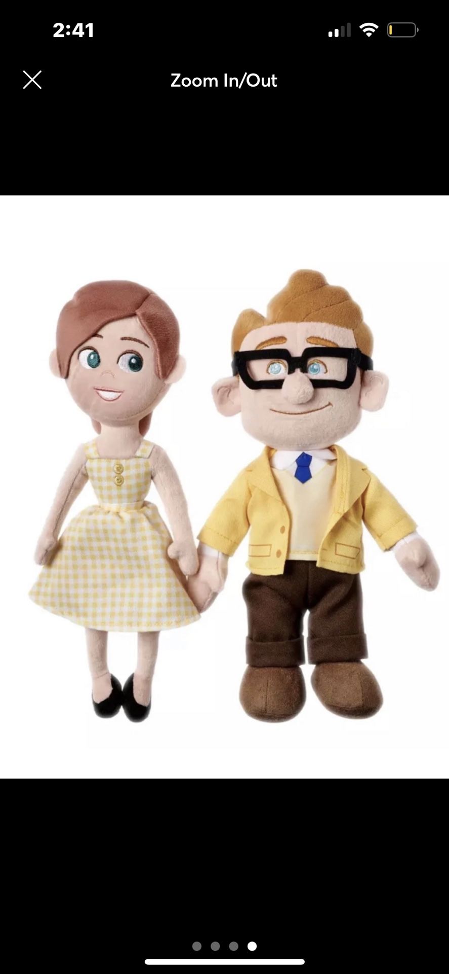 Disney Up Carl And Ellie Plush