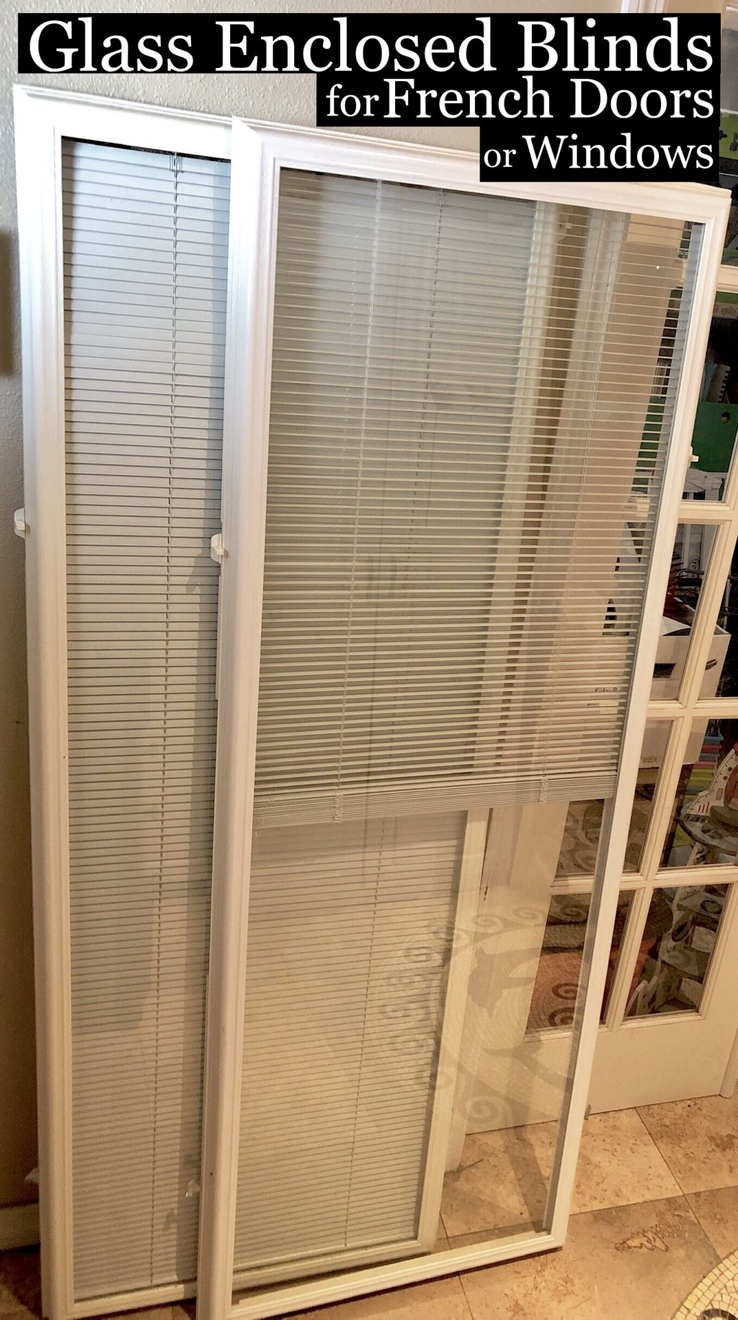 ODL Doorglass Enclosed Blinds for French Doors or Windows - Blinds ...