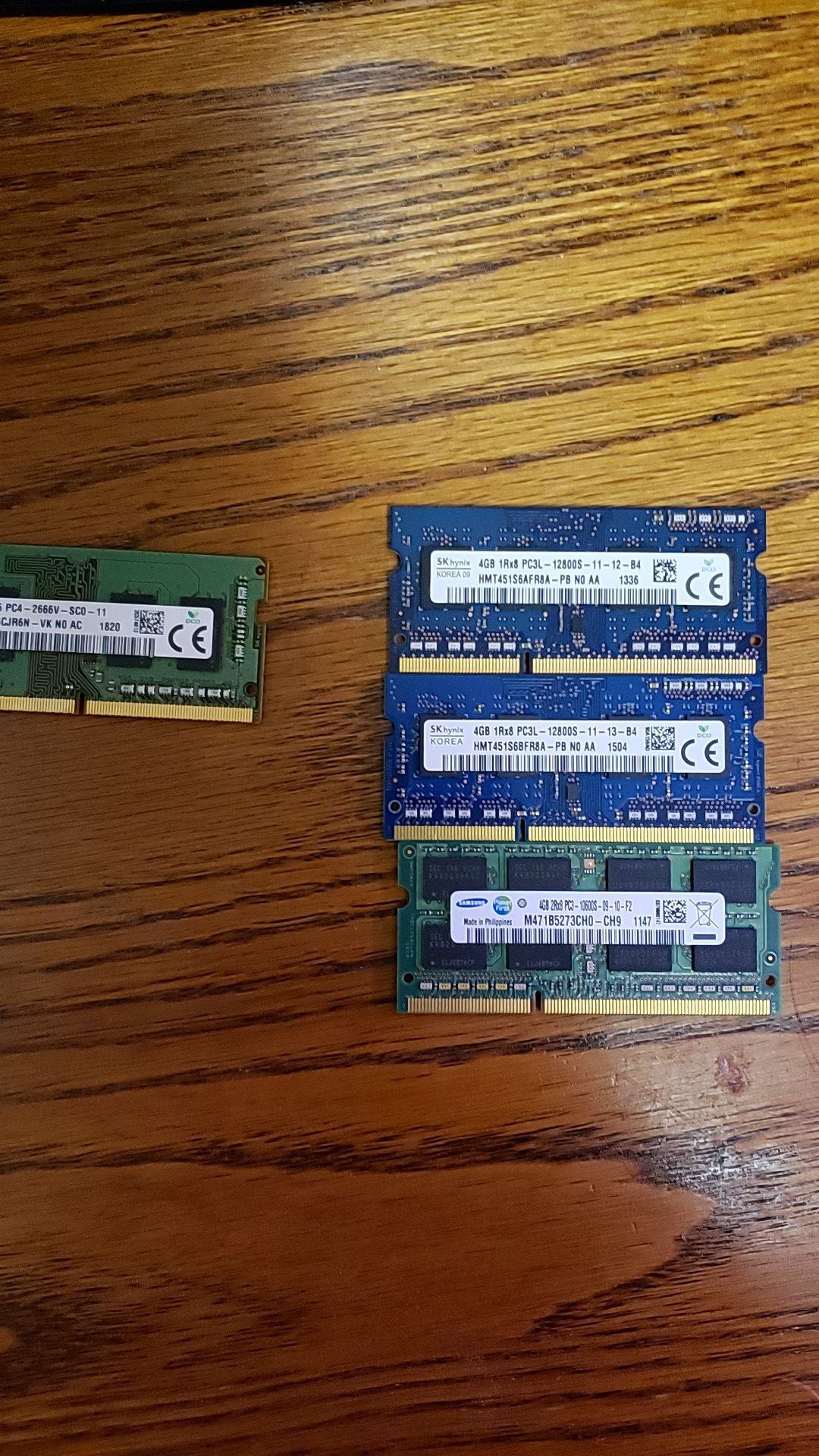 4gb x 3 ram chips and another 4gb ram chip different slot for Sale in ...