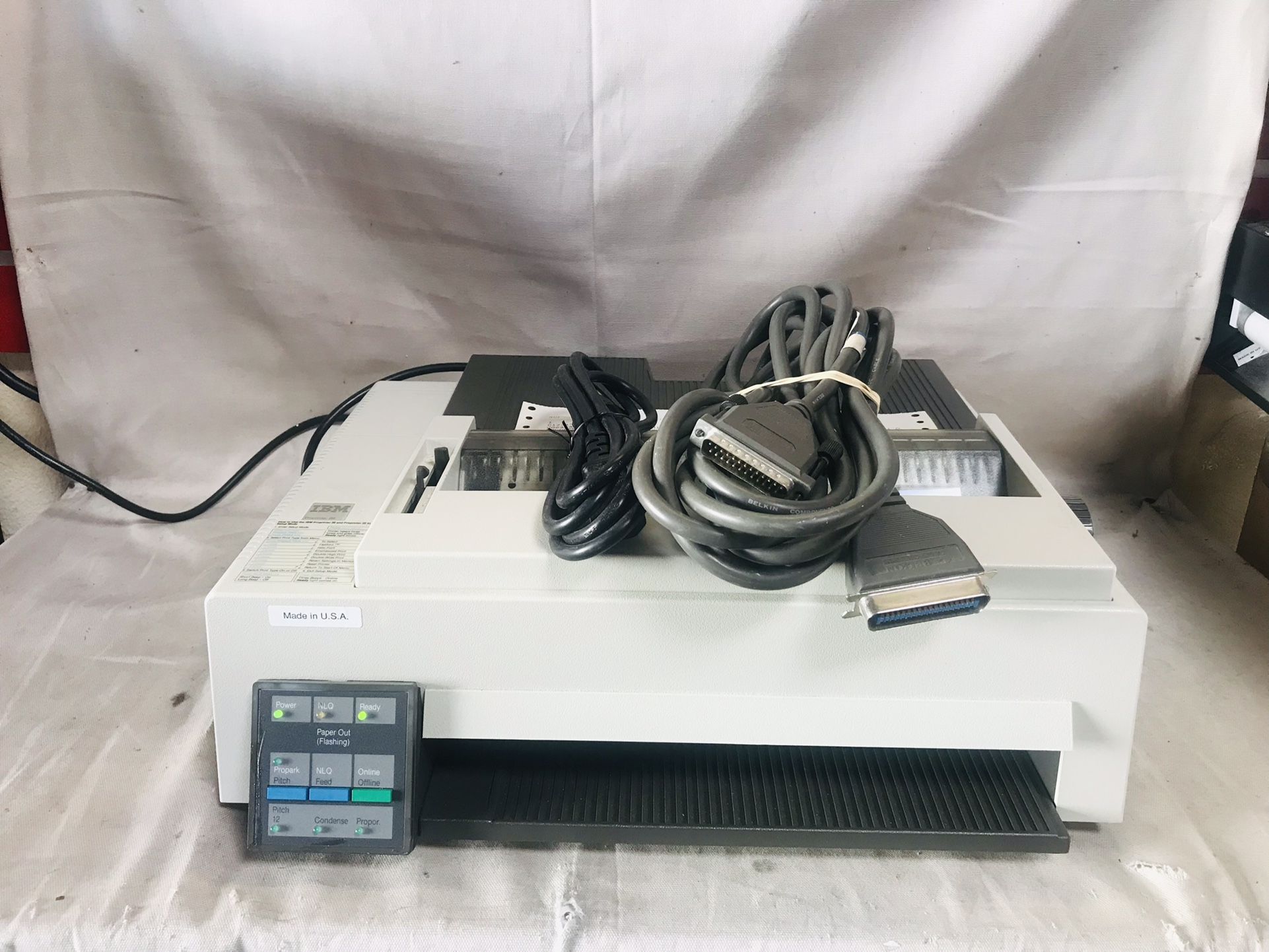 IBM Vintage Pro printer III Matrix Model 4201-003 With Printers Cord ...