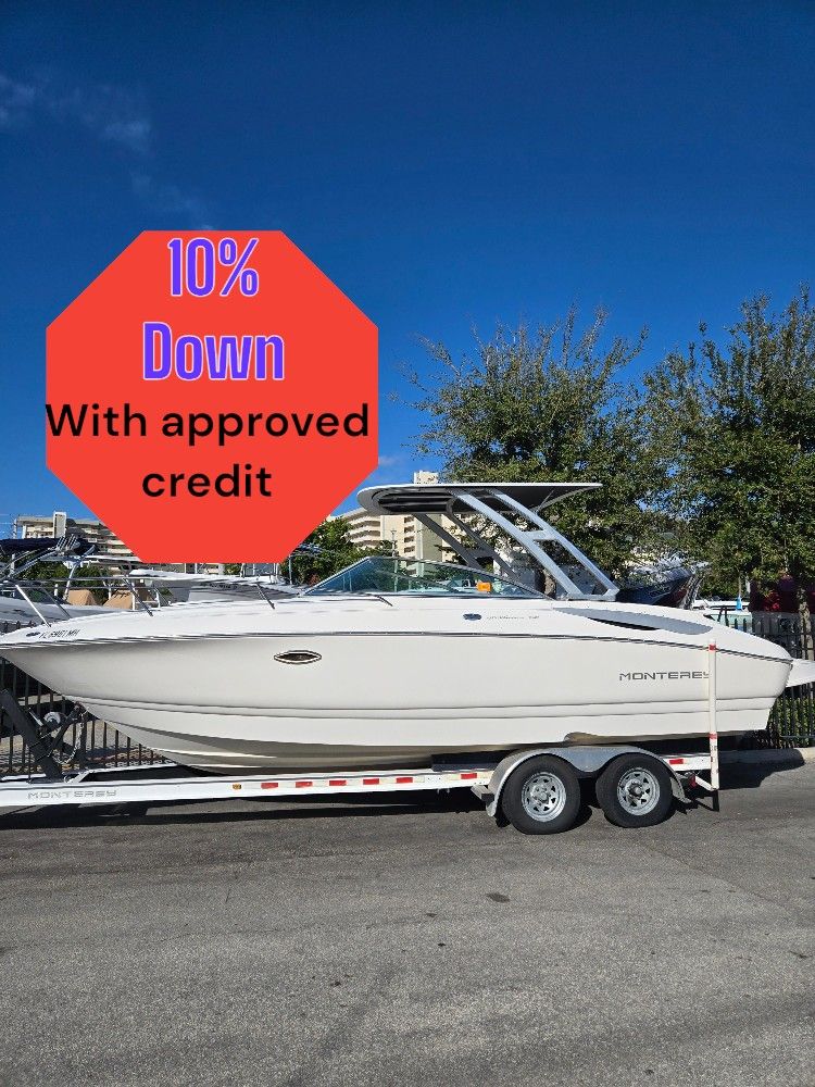 2002 25 LSC MONTEREY BOAT 10%DN for Sale in Hillsboro Beach, FL - OfferUp