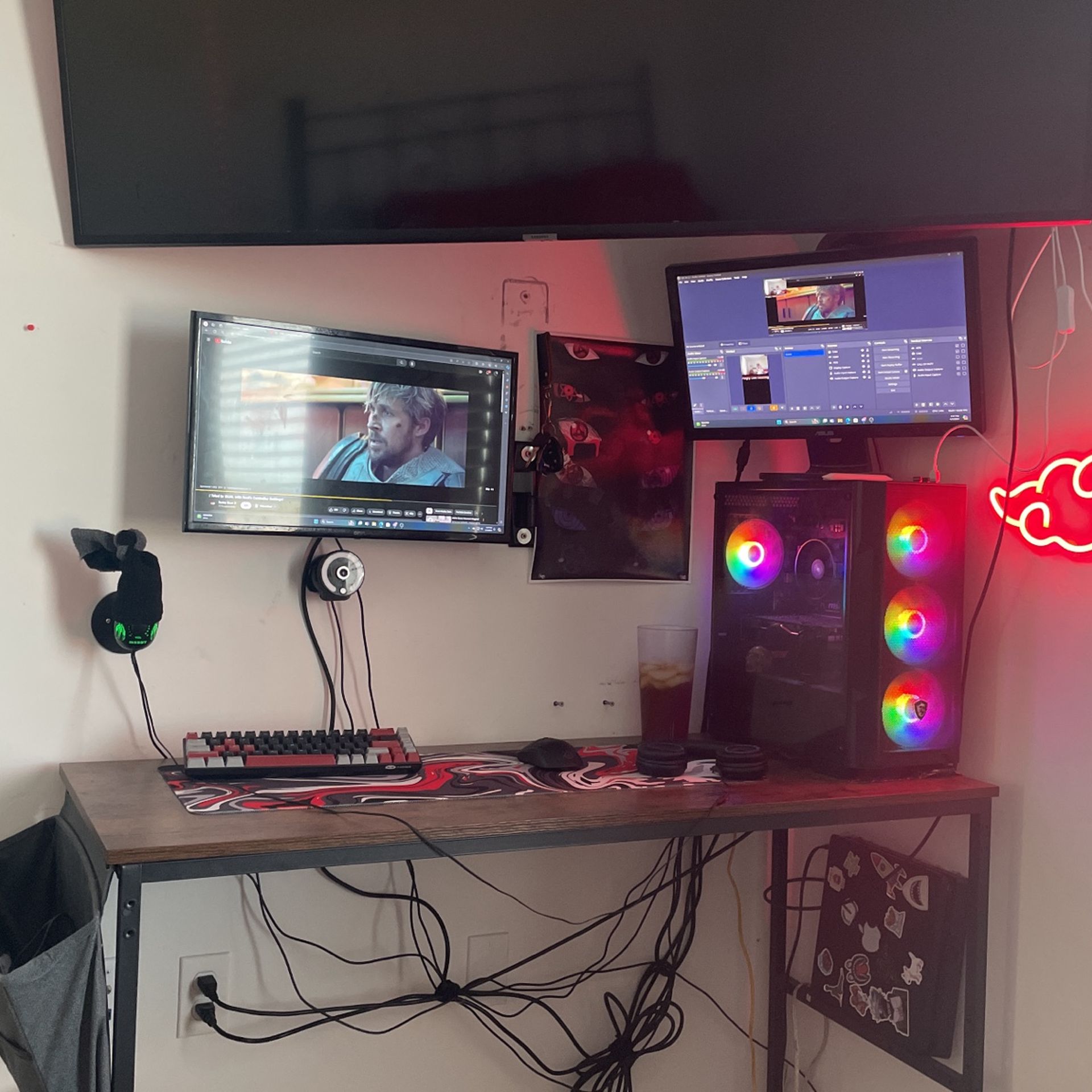 Pc Set Up With Full Camera And Mic. Headset Included for Sale in Tucson ...