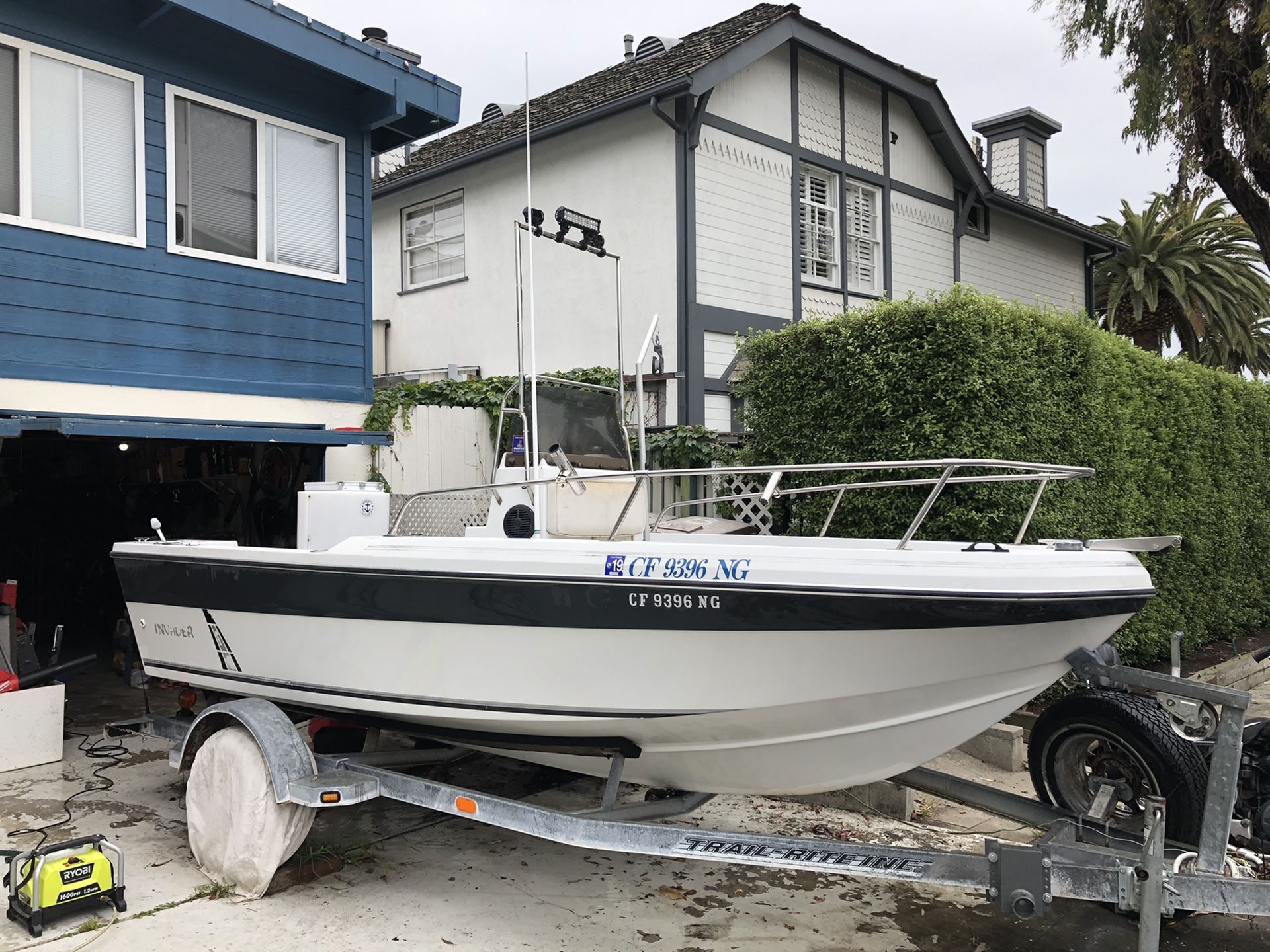 1992 invader 183 17ft boat center console project for Sale in Dana ...