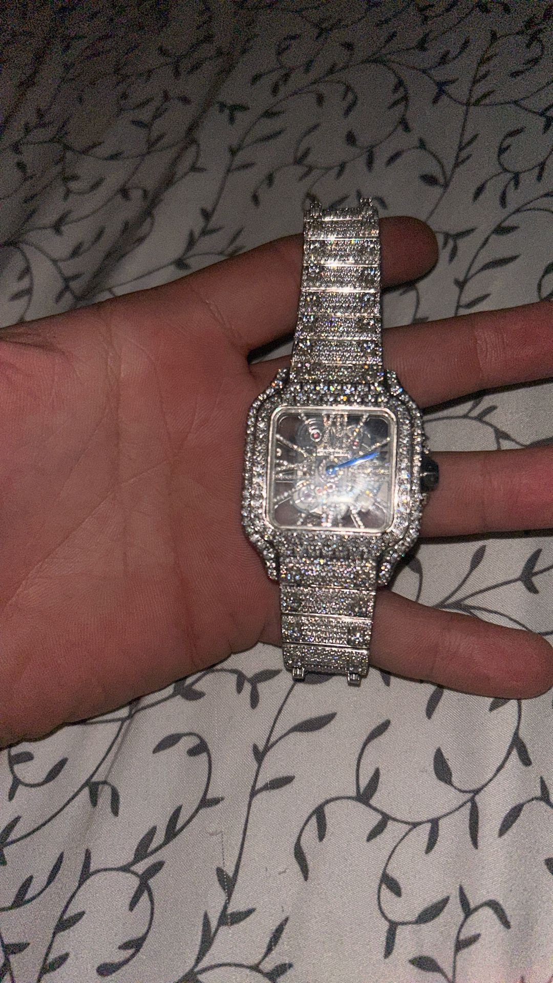 Skeleton Face Cartier Moissanite Watch for Sale in Pompano Beach, FL ...