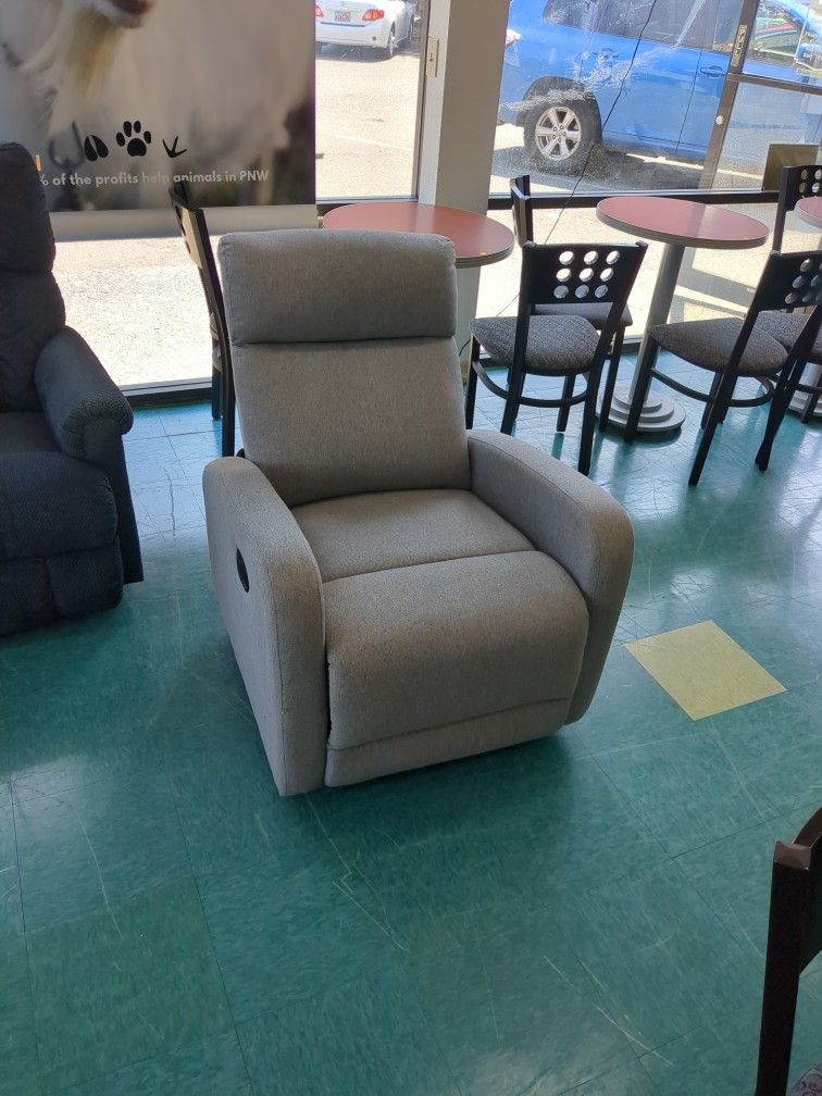 HD Designs Ryder Swivel Glider Gray Recliner for Sale in Lynnwood, WA ...