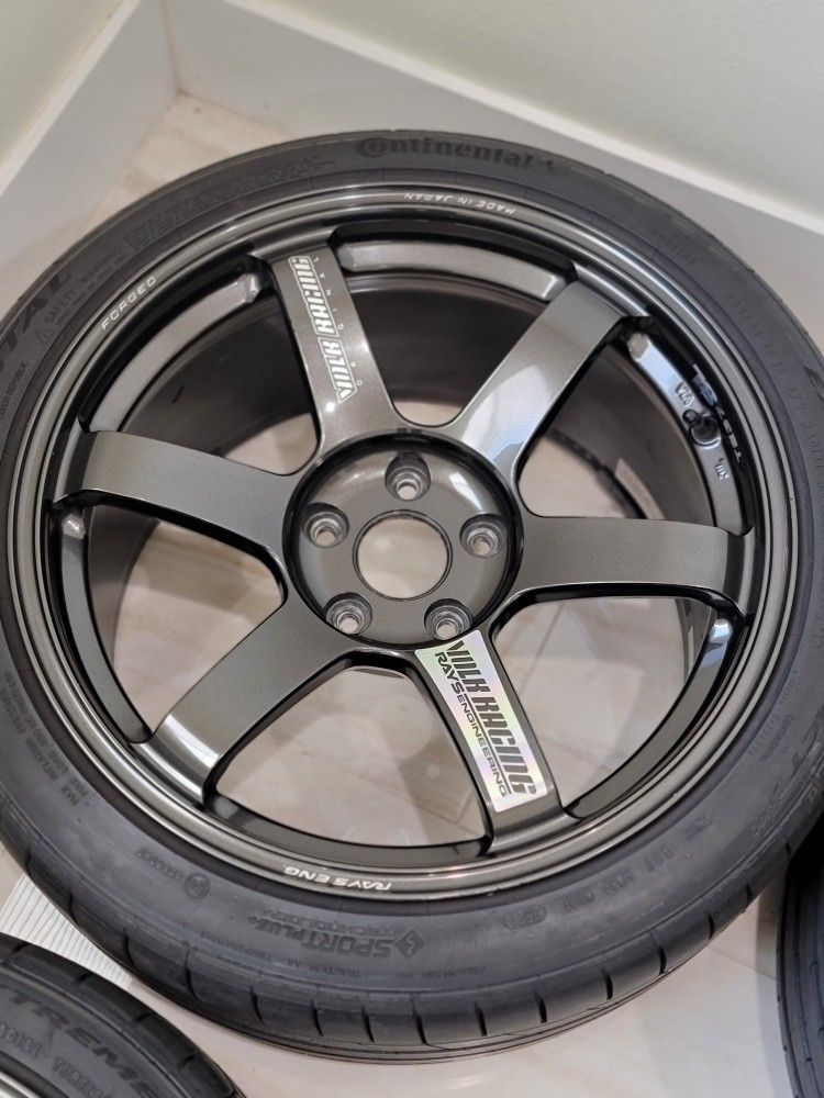 Volk TE37 18" 5x114.3 With Tires for Sale in Garden Grove, CA - OfferUp