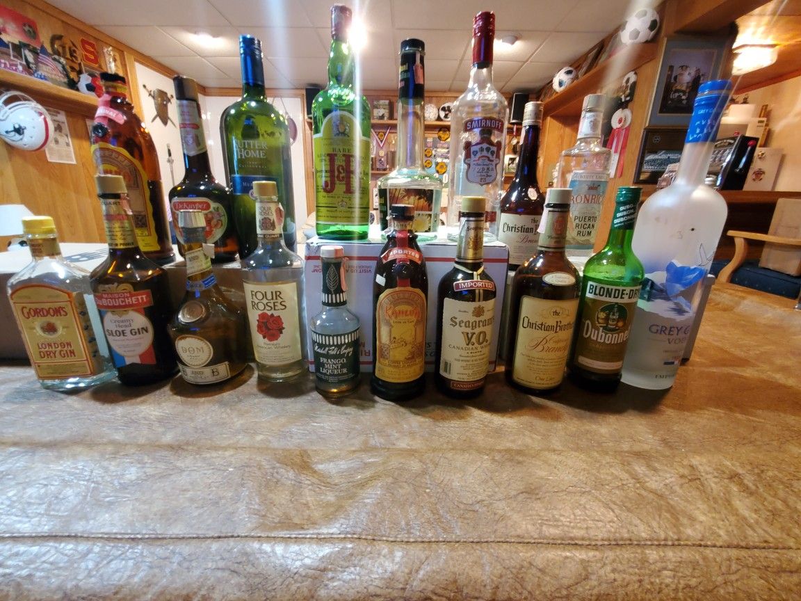 Empty Alcohol Bottles
