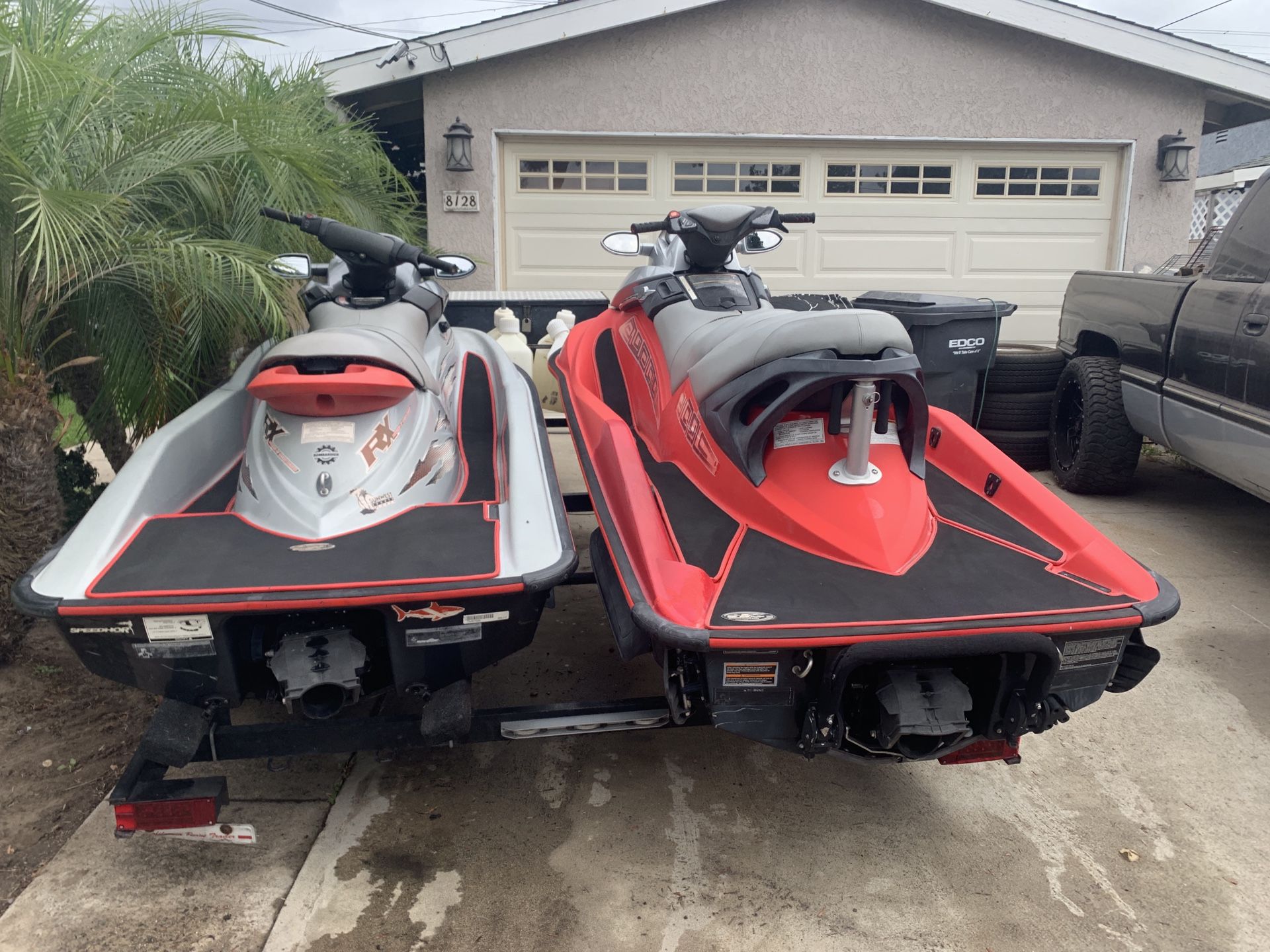 2000 Sea Doo RX Millennium edition, and 2004 Sea Doo Wakeboard edition ...