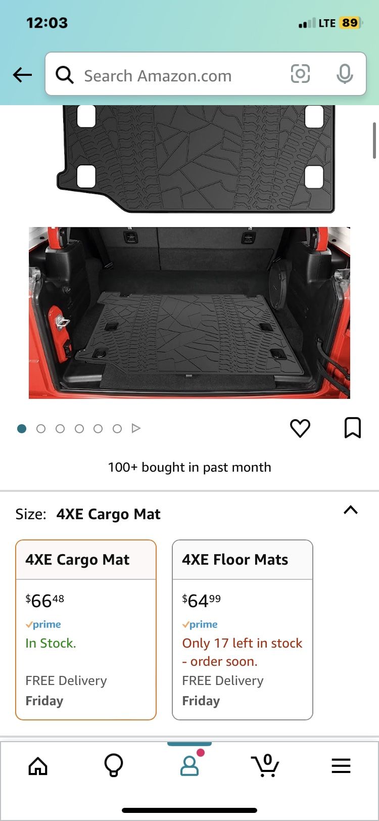 Jep Wrangler Cargo Mats for Sale in San Bernardino, CA - OfferUp