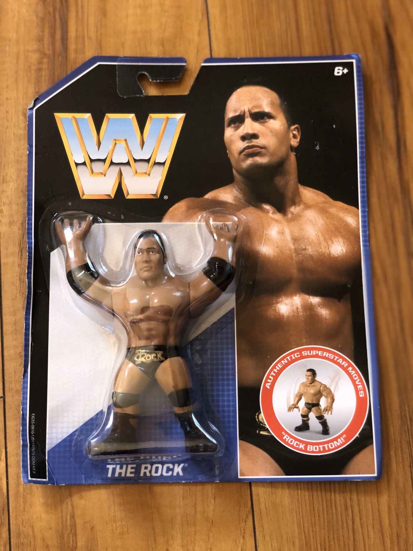 Mattel WWE Retro Toy Wrestling Action Figure THE ROCK (Dwayne Johnson) Series 2 for Sale in ...
