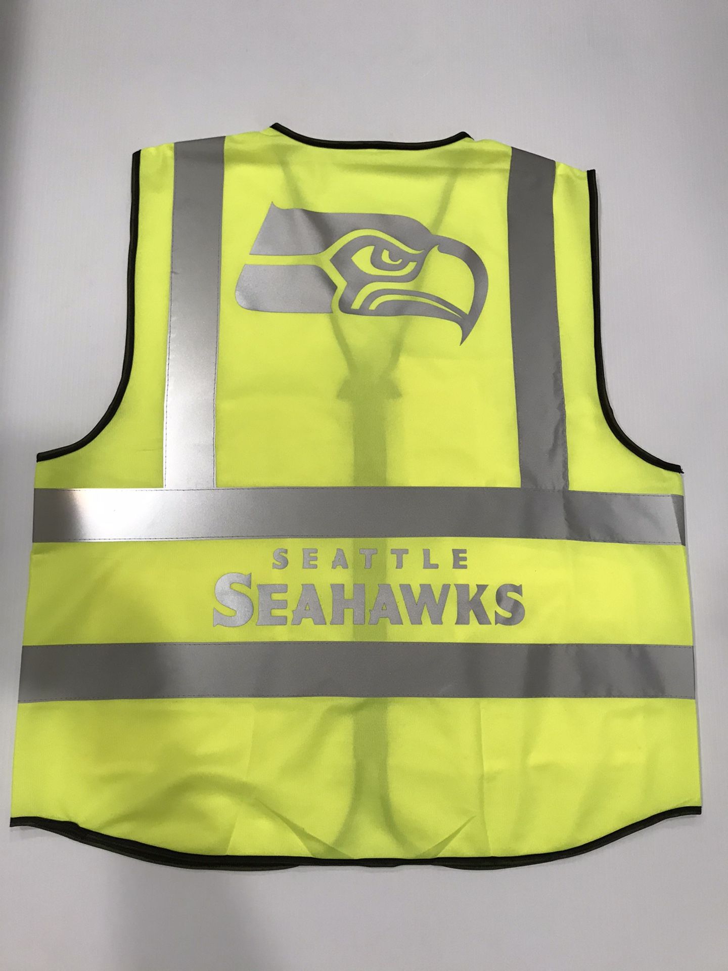 SEATTLE SEAHAWKS REFLECTIVE SAFETY VEST W/REFLECTIVE LOGO SIZE 2X 3X 4X ...