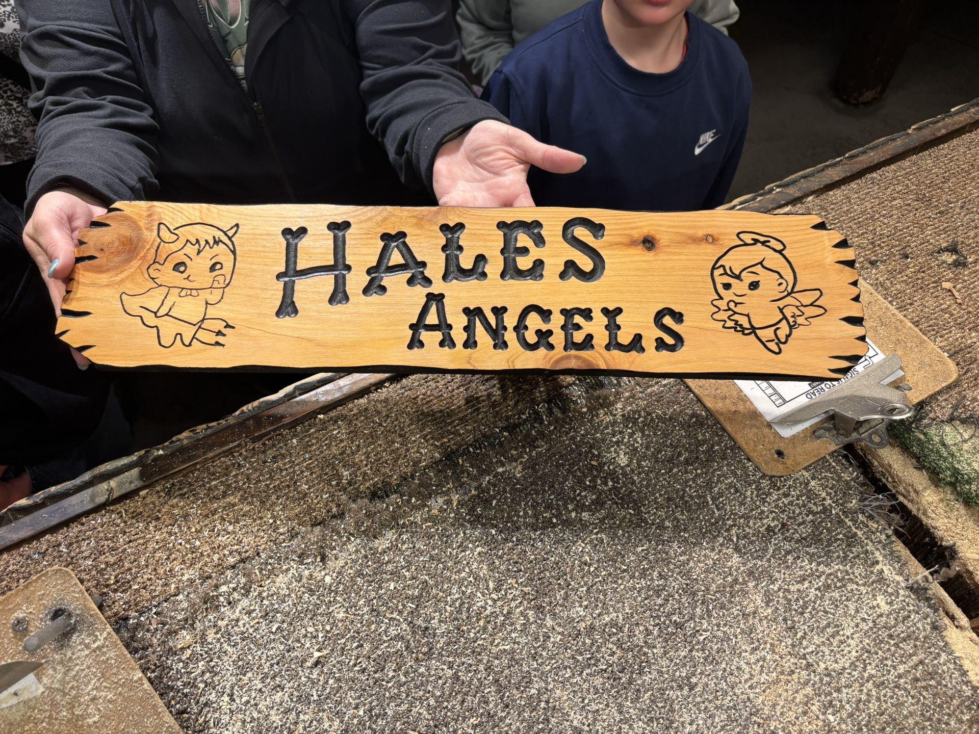 Hand Carved Redwood Signs