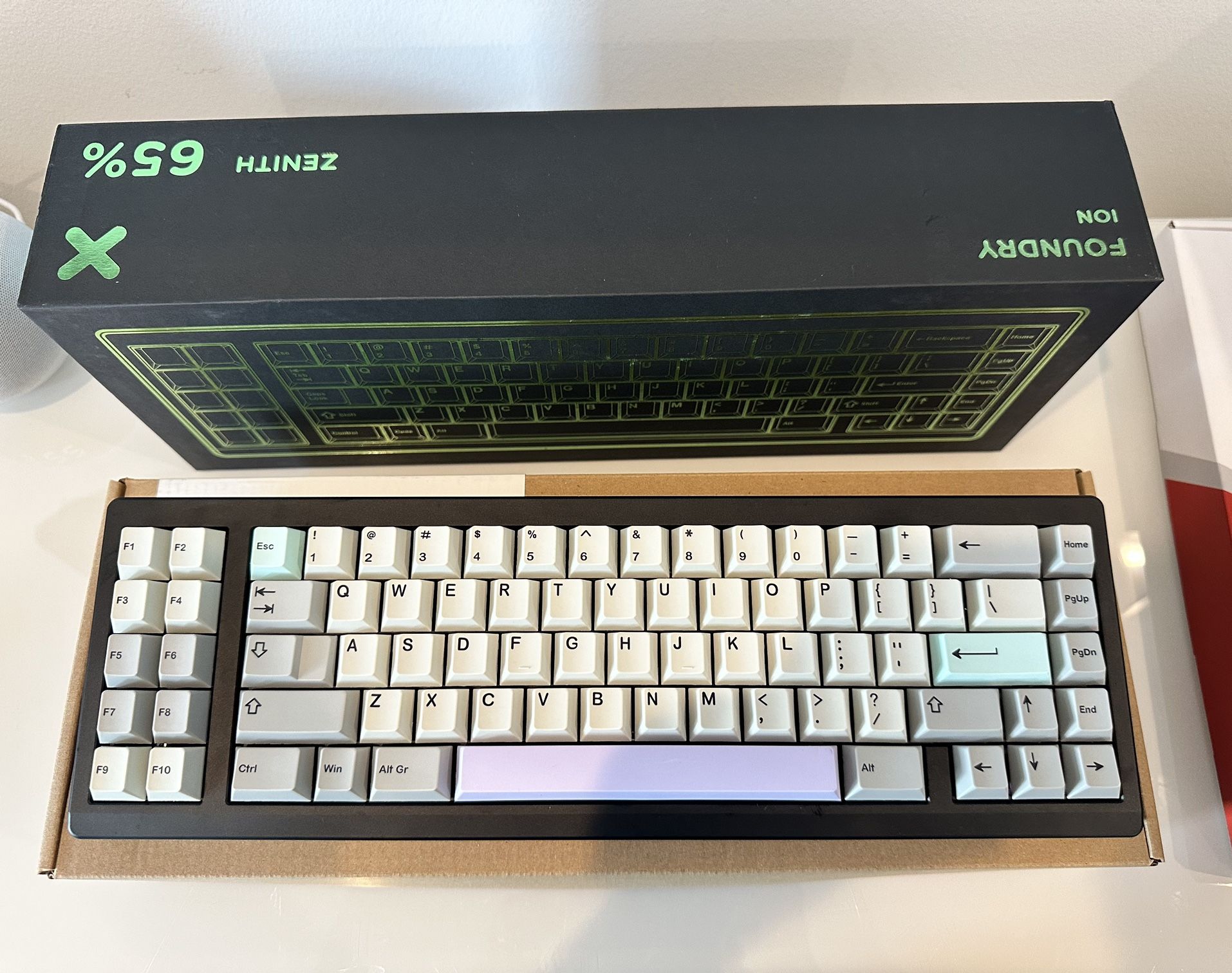 Rama Zenith Custom Built Keyboard With Keycaps, Switches & Hotswap Pcb ...