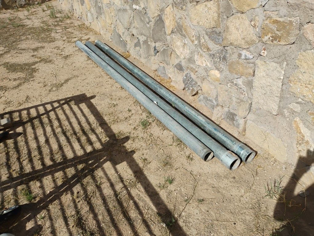 Metal Posts 10ft Long by 3in Diameter/ Super Heavy $25 Each for Sale in ...