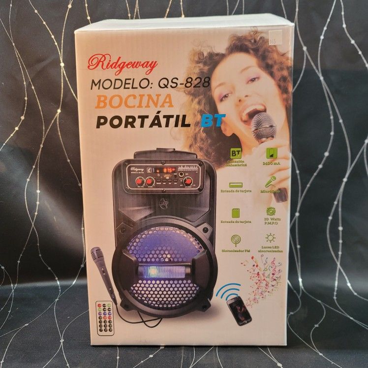 8 Inch New Bluetooth Speaker SD Card, Slot USB Port, FM Radio ...