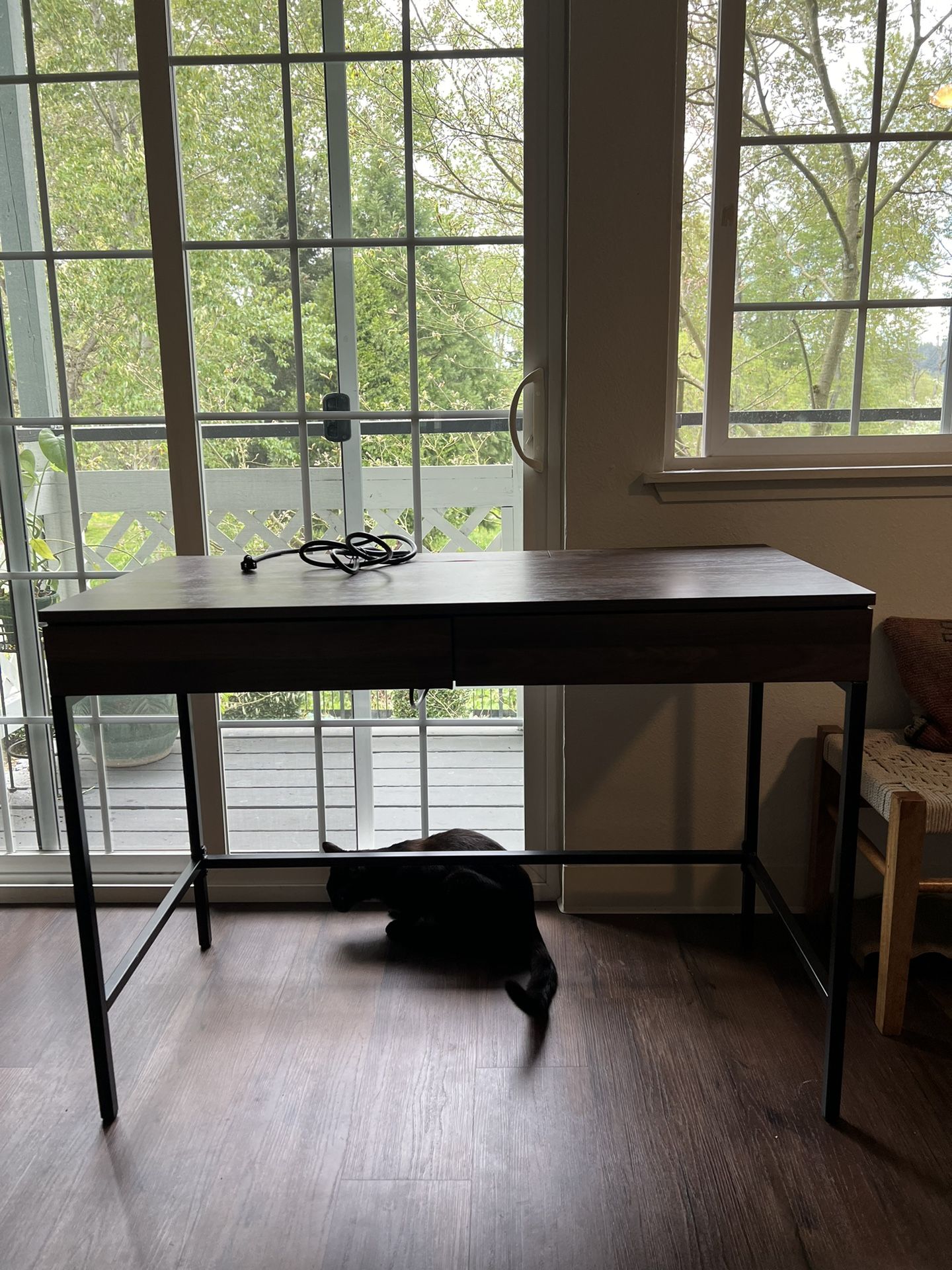 Target Loring Wood Desk With Outlets for Sale in Edgewood, WA - OfferUp