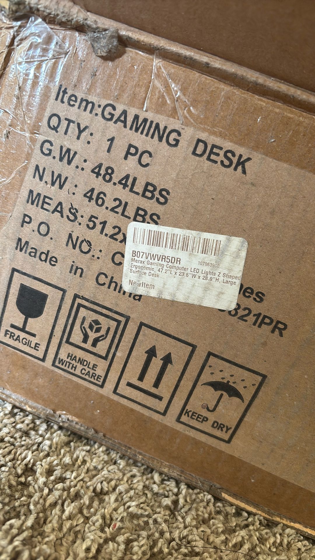 Computer Gaming Desk w LED Lights for Sale in Phoenix, AZ - OfferUp