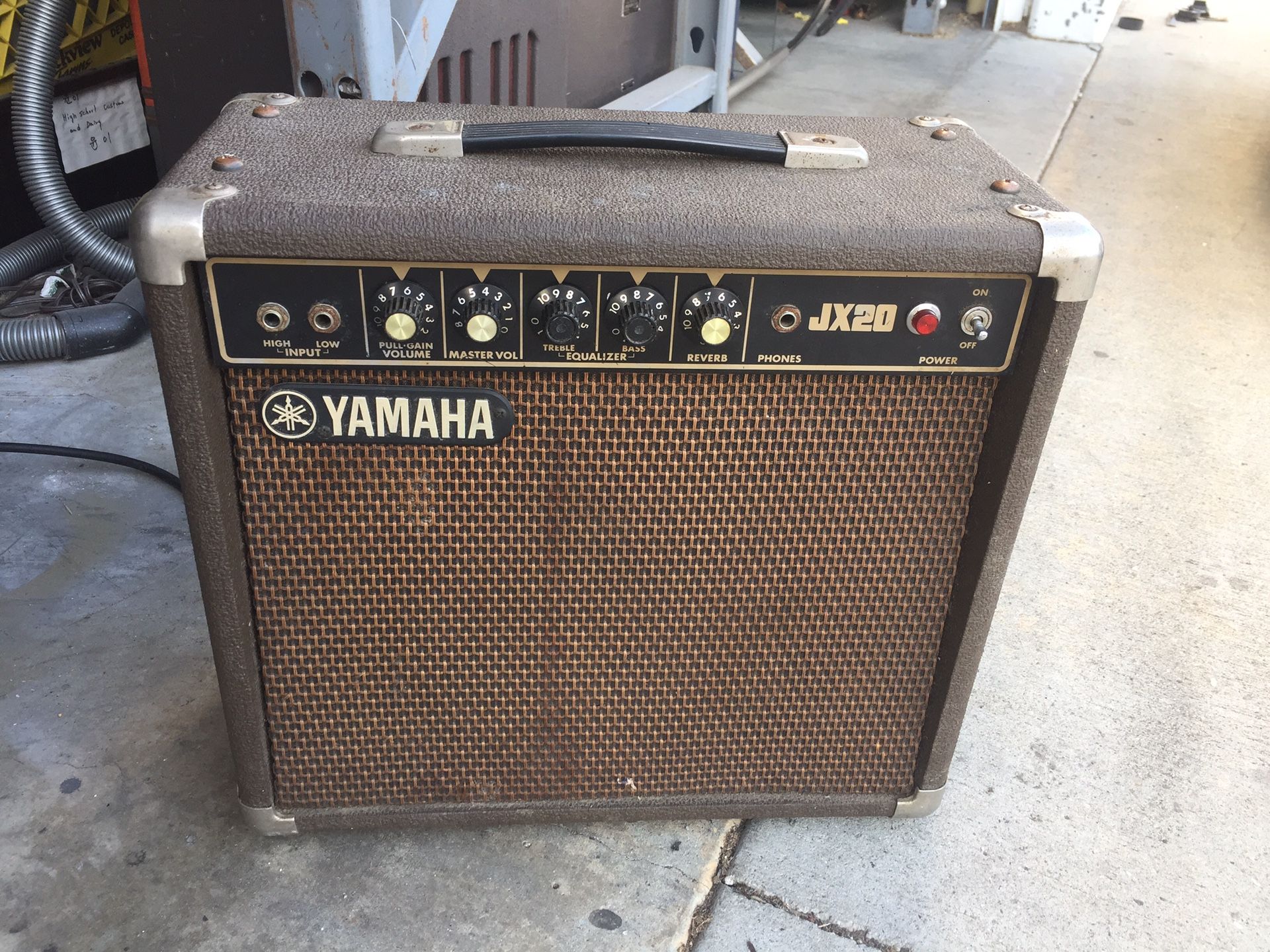 Vintage guitar amplifier reverb Yamaha jx20 with 10” 20 watt combo practice amp for Sale in ...