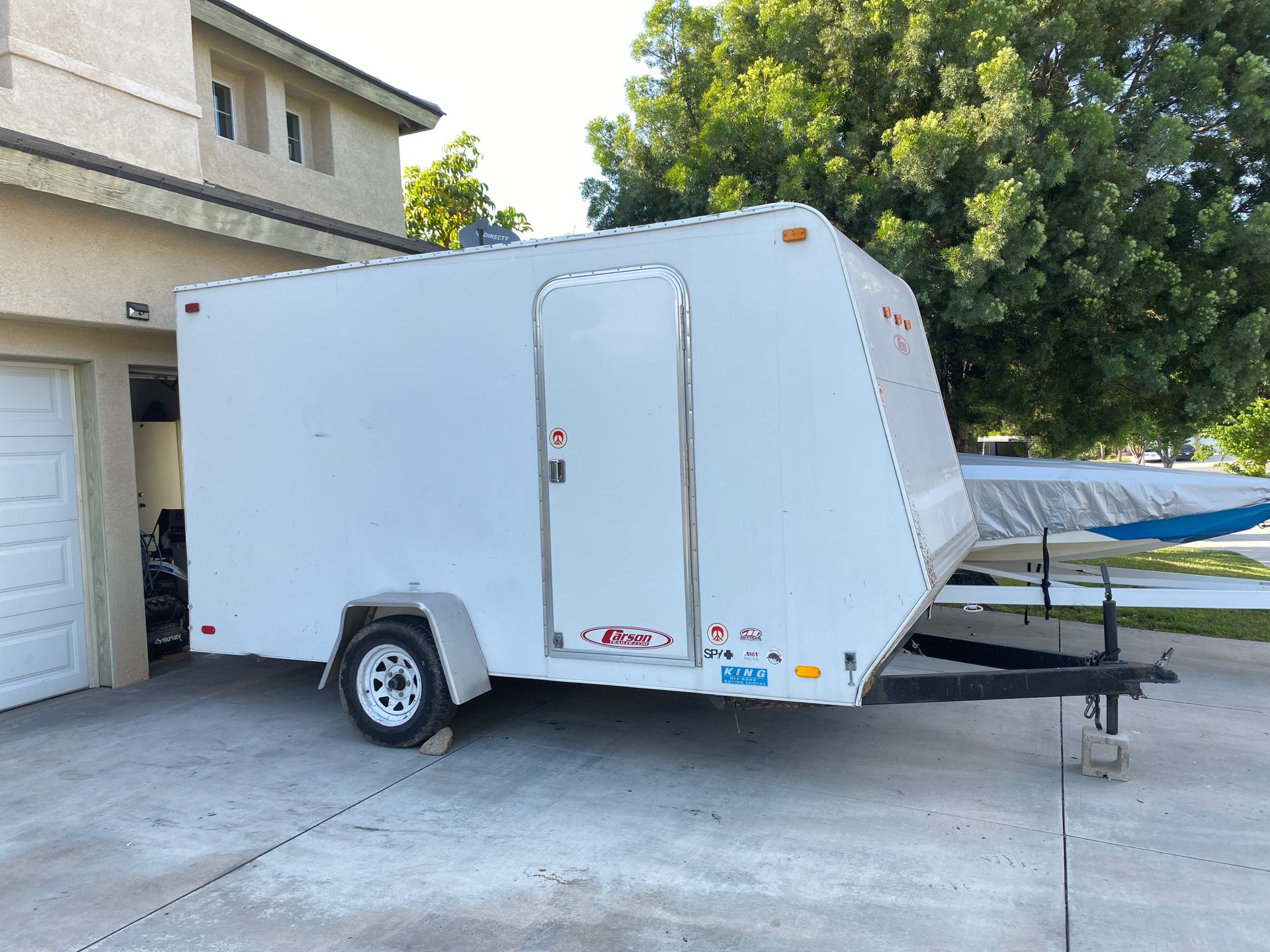 Carson 14x8 enclosed Trailer - Trade or Sale CLEAN for Sale in Corona ...