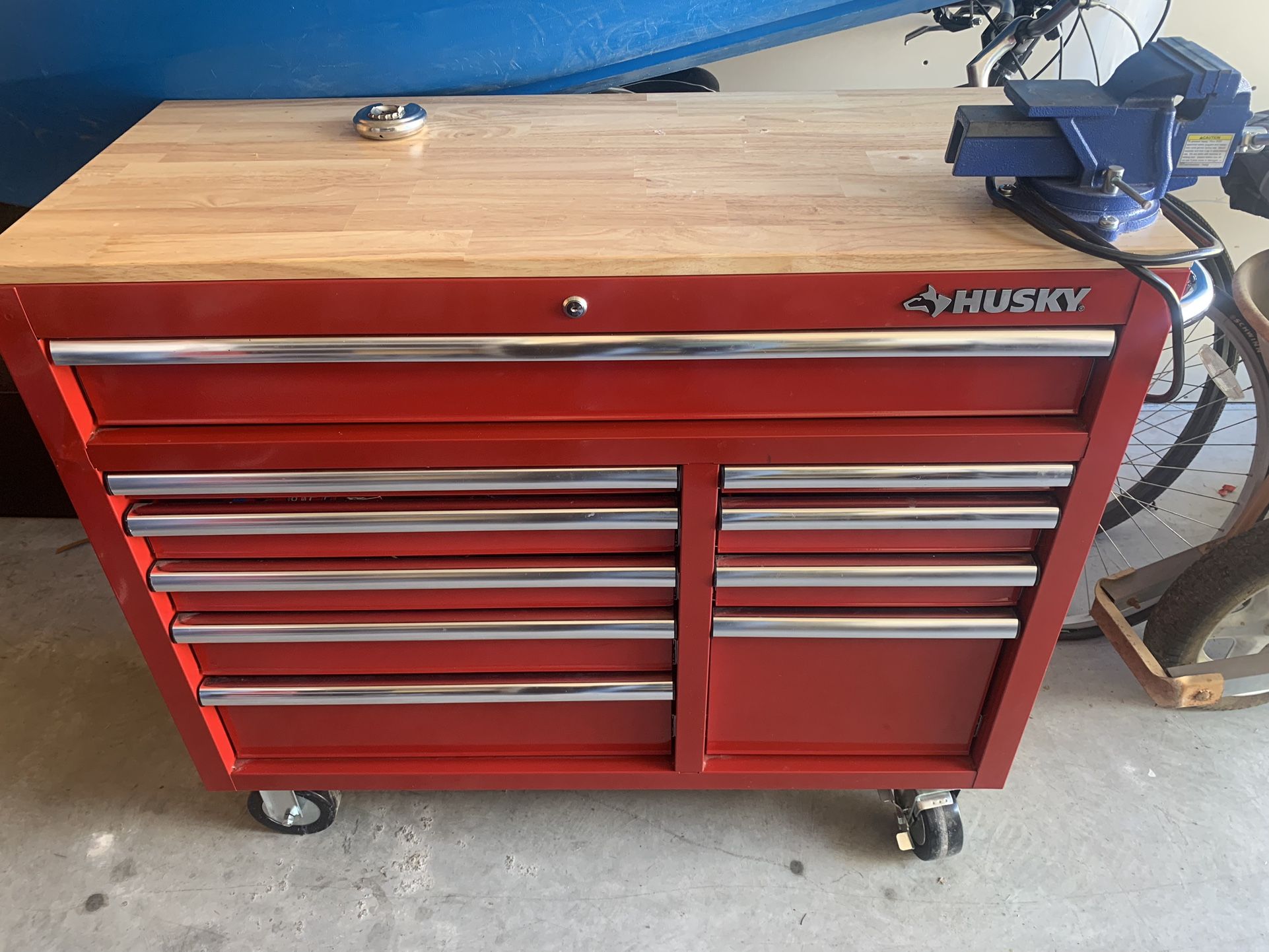 Husky Tool Box With Iron Anvil Included For Sale In Pumpkin Center Ca