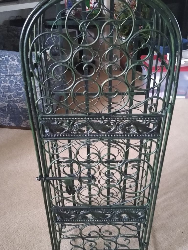 Renaissance Wrought Iron Wine Rack / Jail for Sale in Chesapeake, VA ...