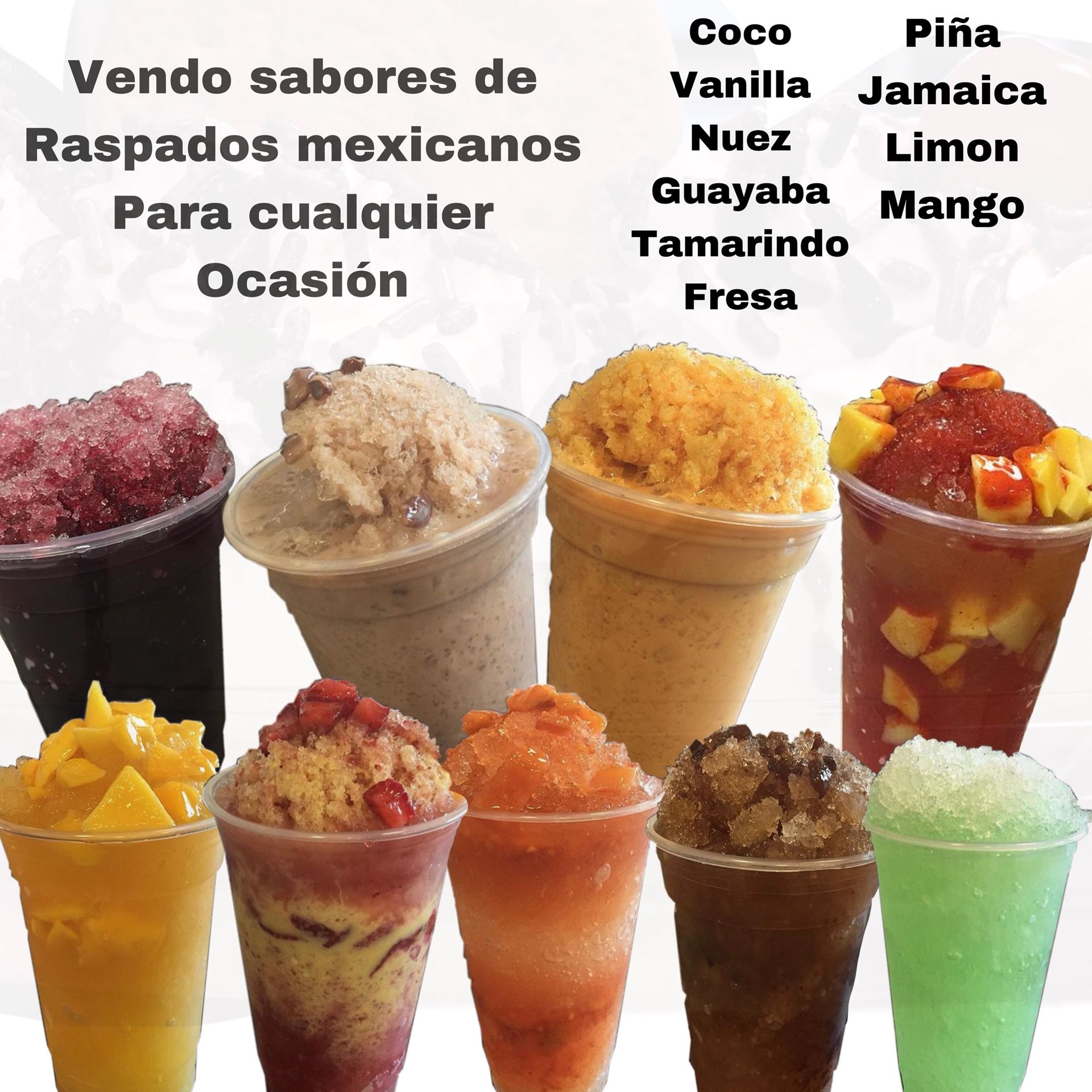 Sabores De Raspados Mexicanos