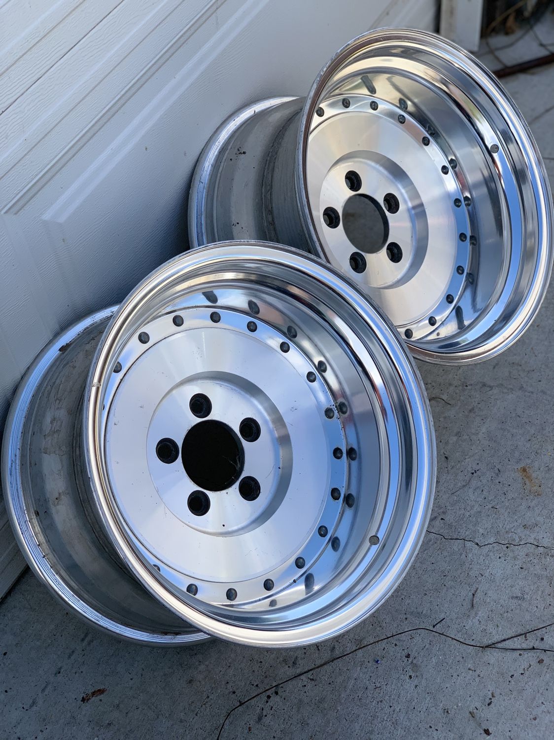 PAIR Of Vintage Enkei Racing Rims 15” Forged Alloy Wheels 5 Lug Ford ...