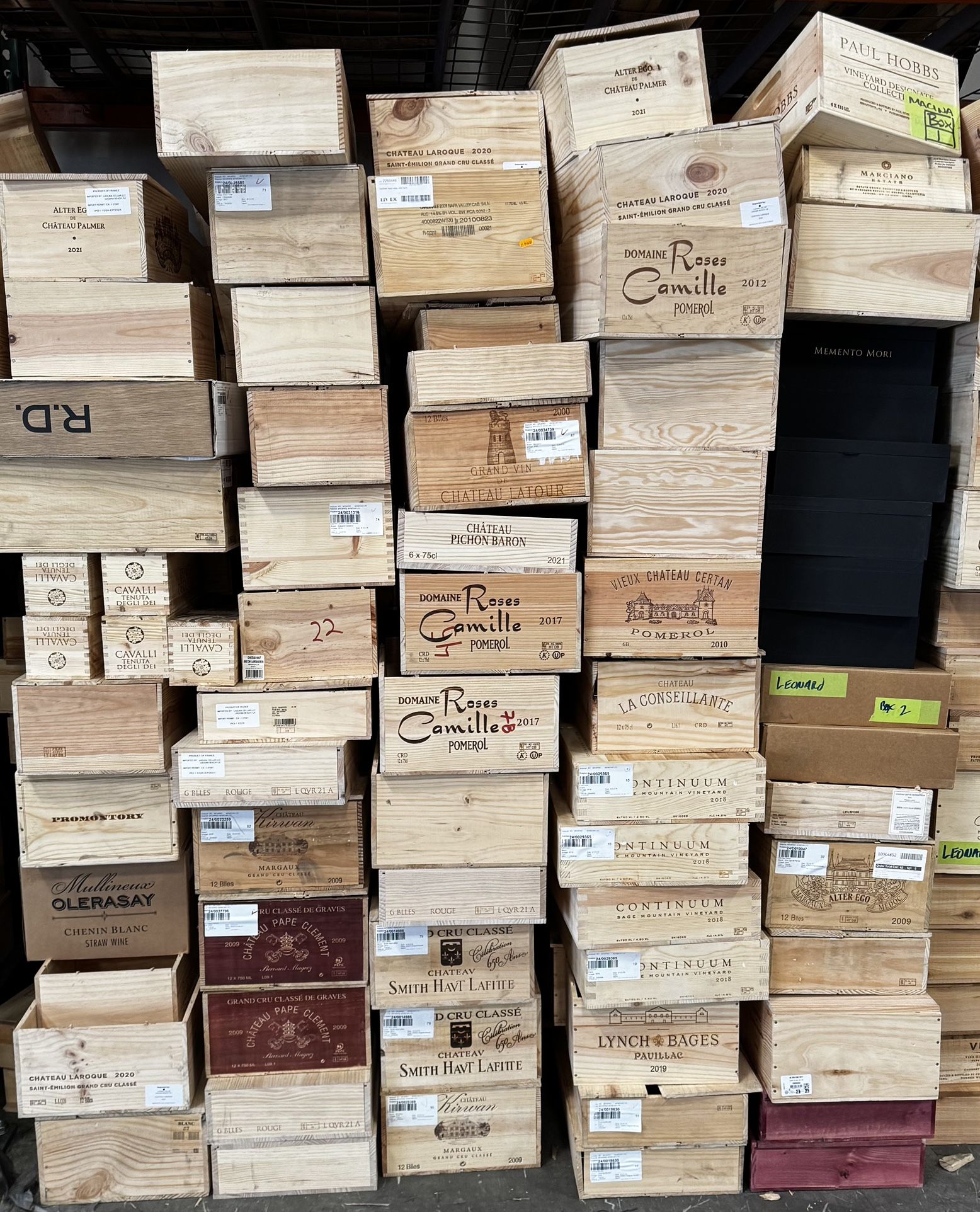 1 Random Wooden Wine Box Crate. 12 Bottle. BOX ONLY. for Sale in Long ...