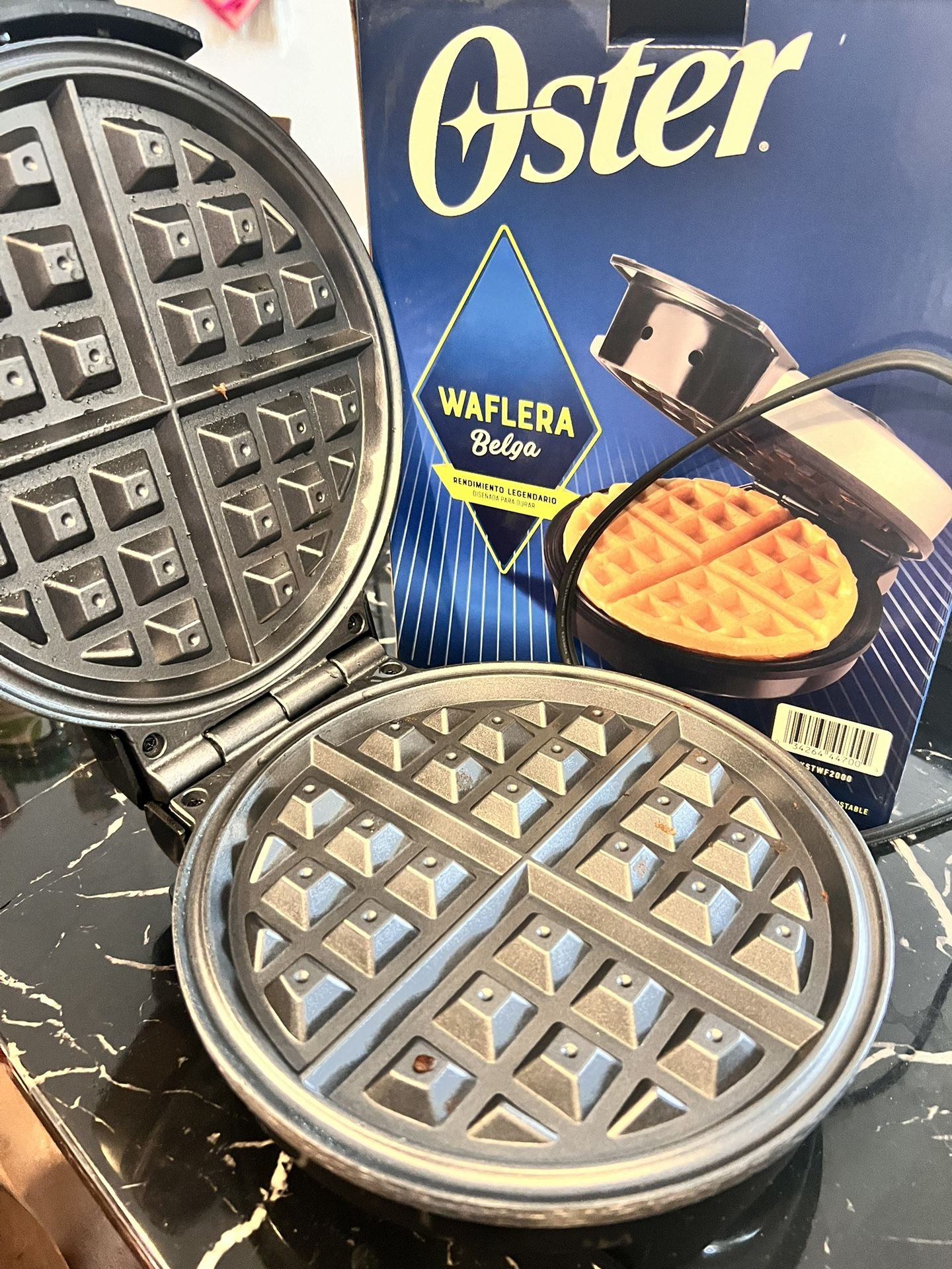 BRAND NEW, NEVER USED-Oster Belgian Waffle Maker with Adjustable ...