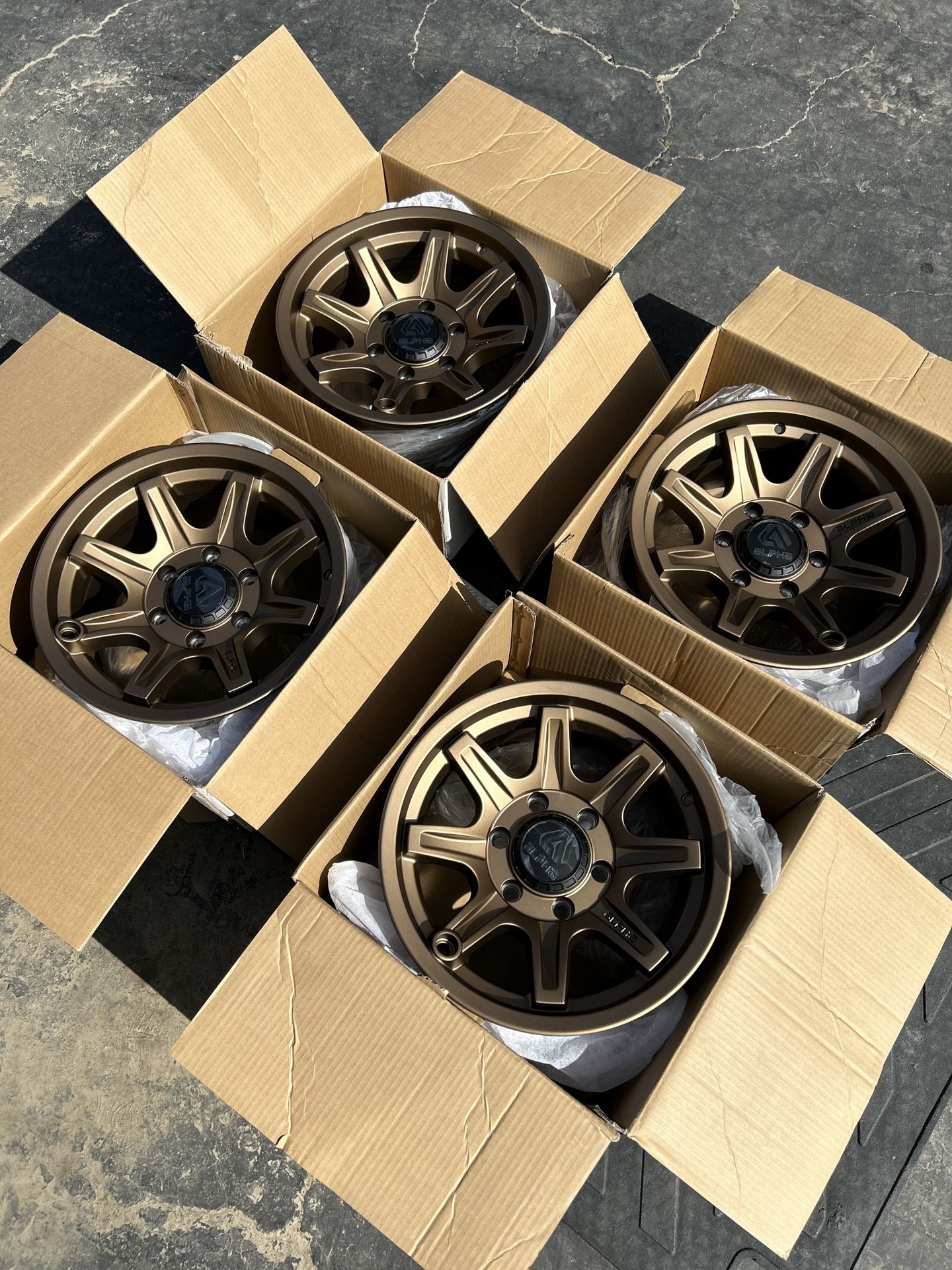Alpha Command Wheels 16x8 6x5.5 6x139.7 6 Lug Tacoma 4runner tundra ...