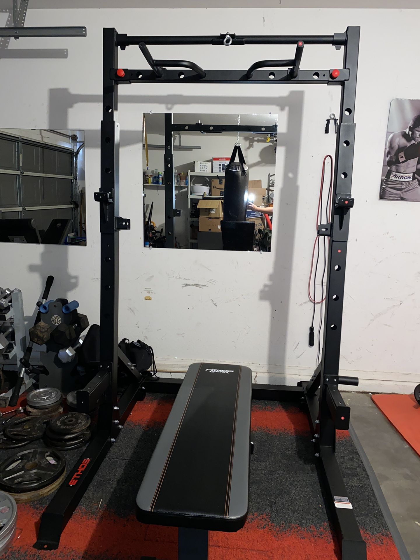ETHOS SQUAT RACK & FLAT BENCH BRAND NEW GYM EQUIPMENT! for Sale in ...