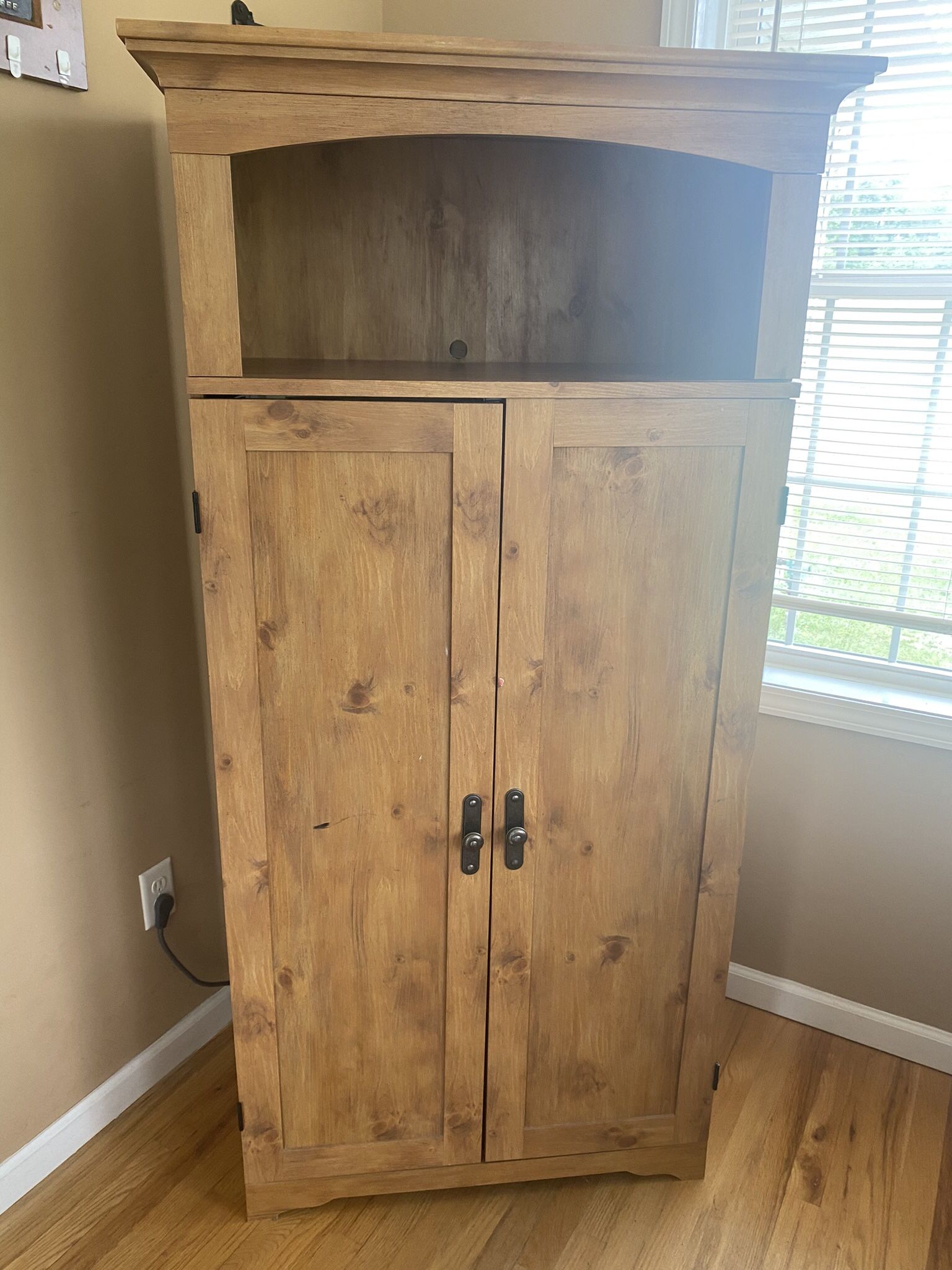 Missions Style Computer Armoire Workstation for Sale in Hopewell, NY ...