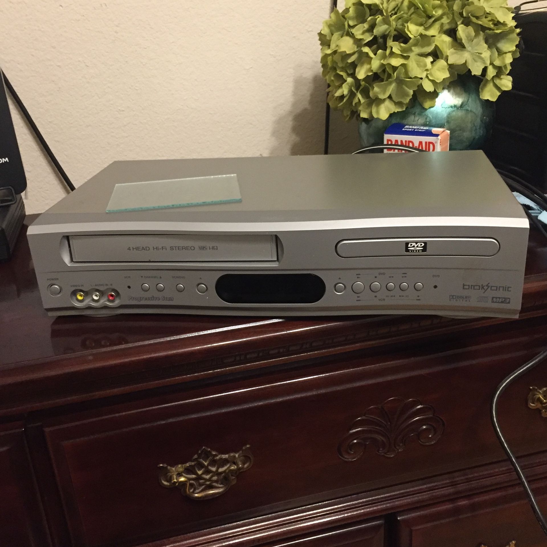 Brand New Broksonic VCR VCR/dvd 4 Head Hi-fo Progressive Scan DVDvideo ...