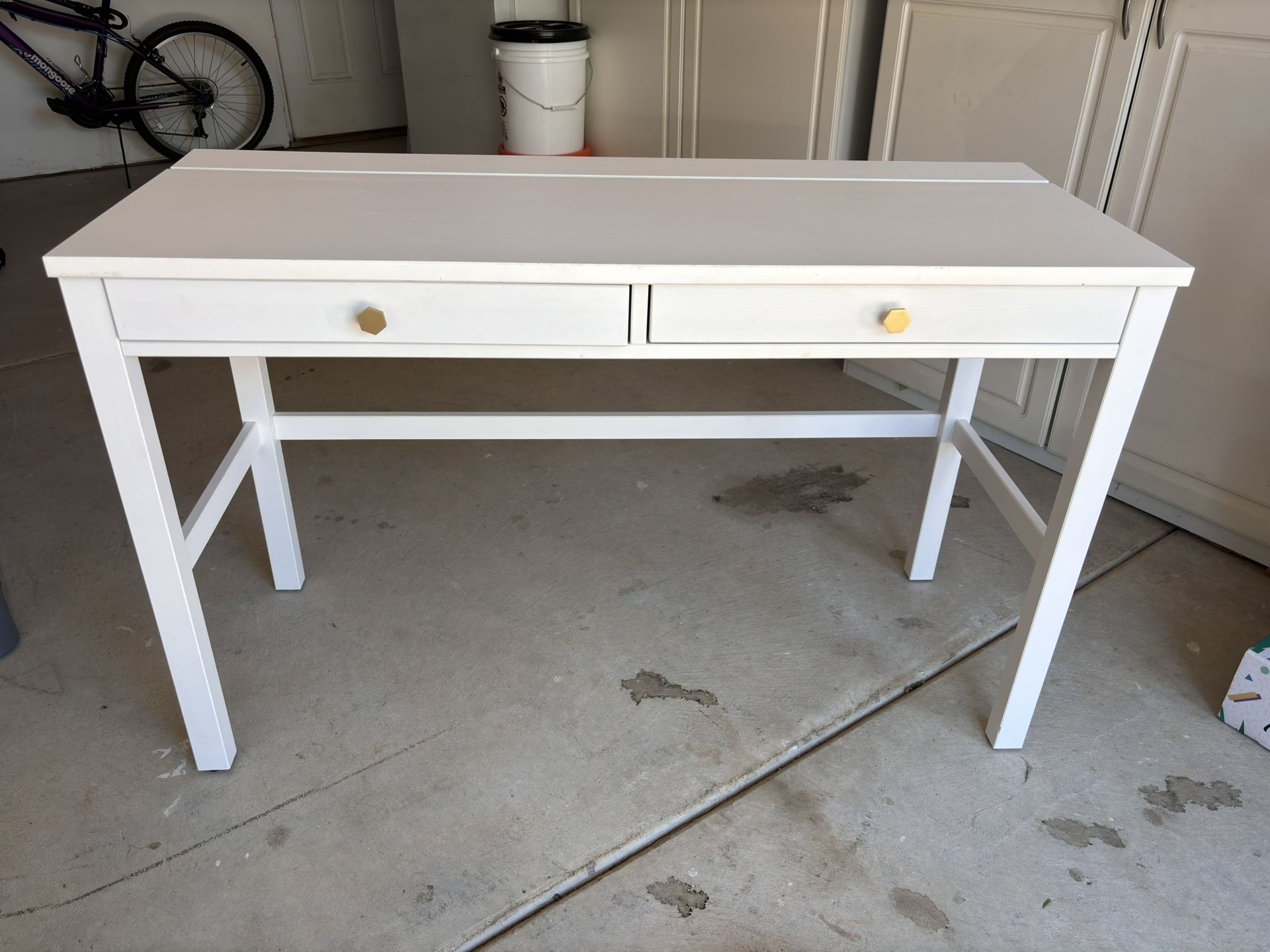 All White IKEA Hemnes Desk for Sale in La Mesa CA OfferUp