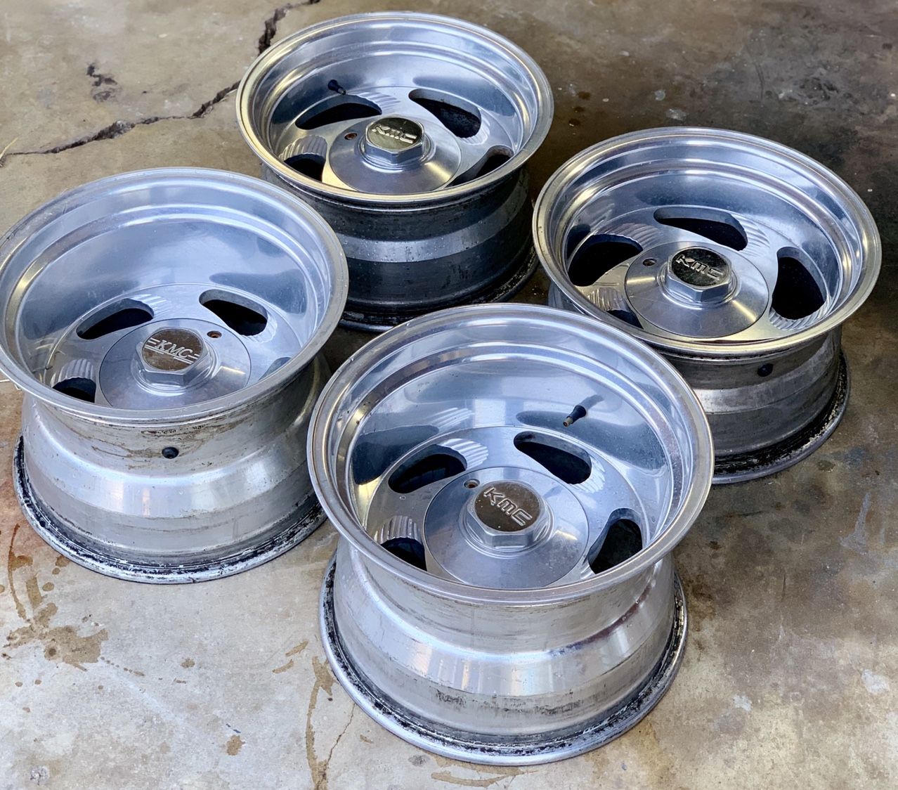 15X10 Vintage KMC Racing Billet Rims 5 Lug Chevrolet Trucks 5X5 ...