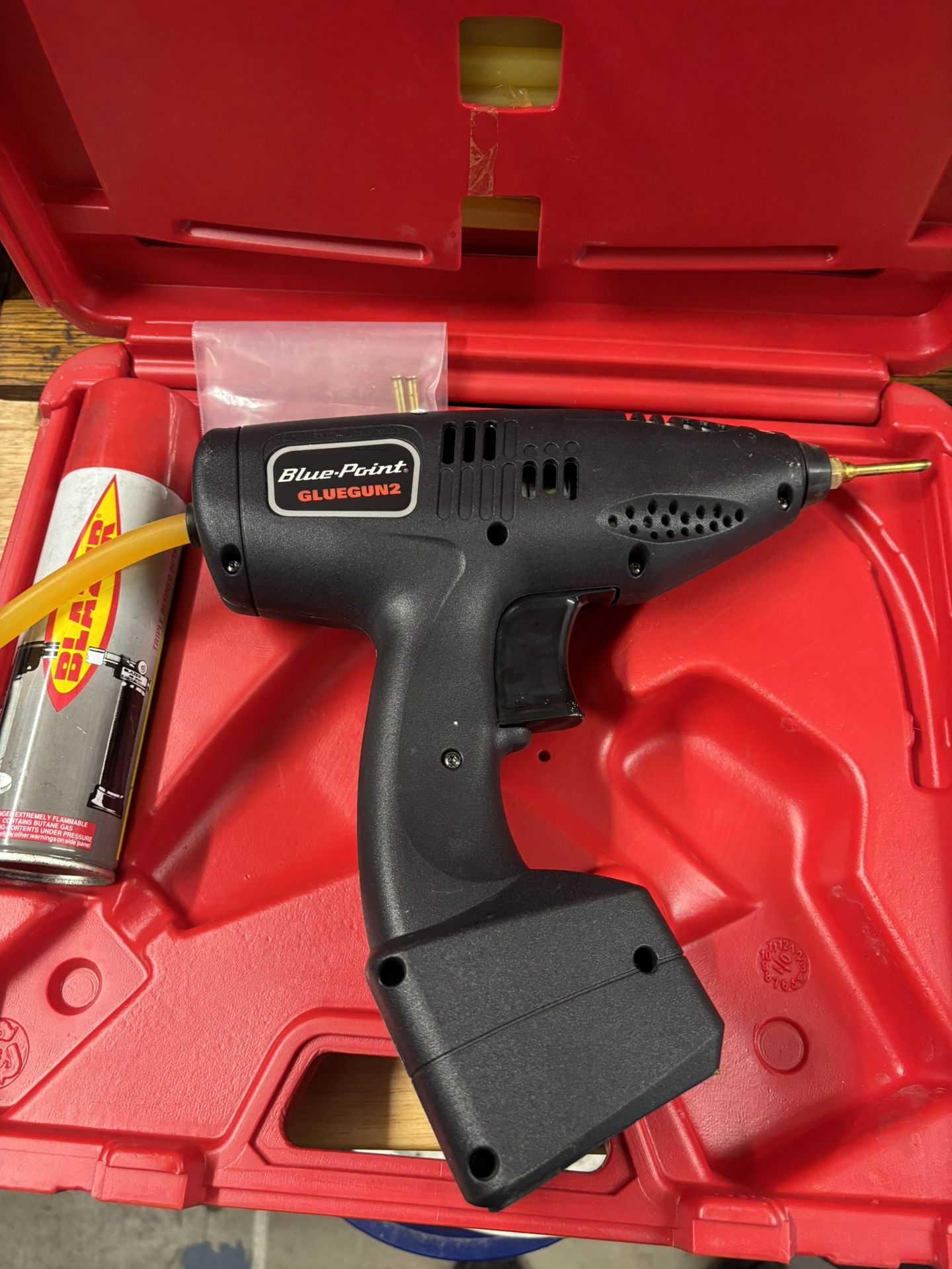 Blue Point/Snap On Butane Powered Glue Gun w/case & Glue Sticks 2KT ...