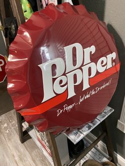 Large Vintage 27” Dr Pepper Button Sign for Sale in San Antonio, TX ...