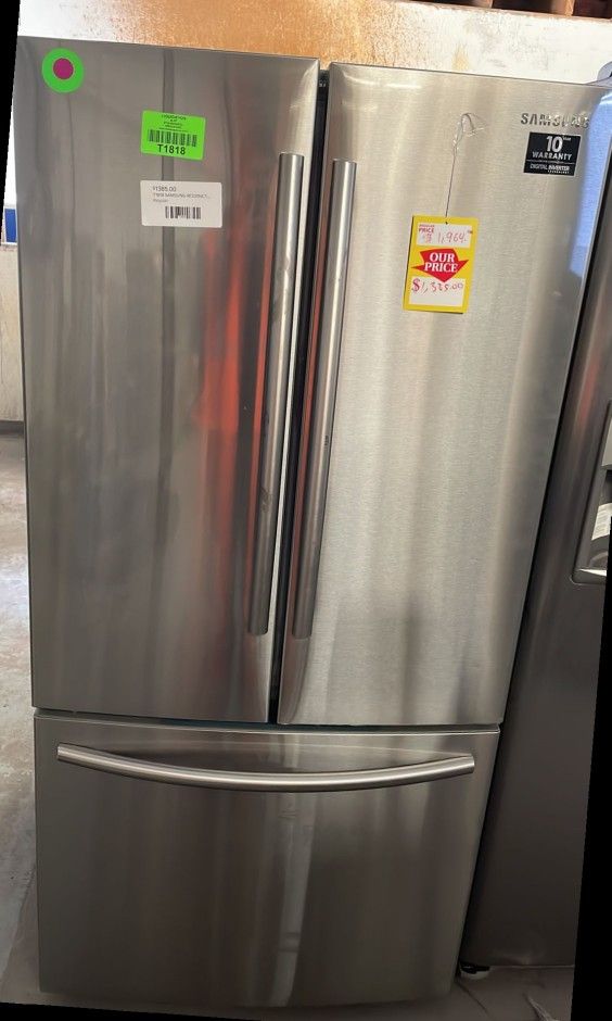 SAMSUNG RF220NCTASR 21.8 Cu. Ft. French-Door Refrigerator HD ZR for ...