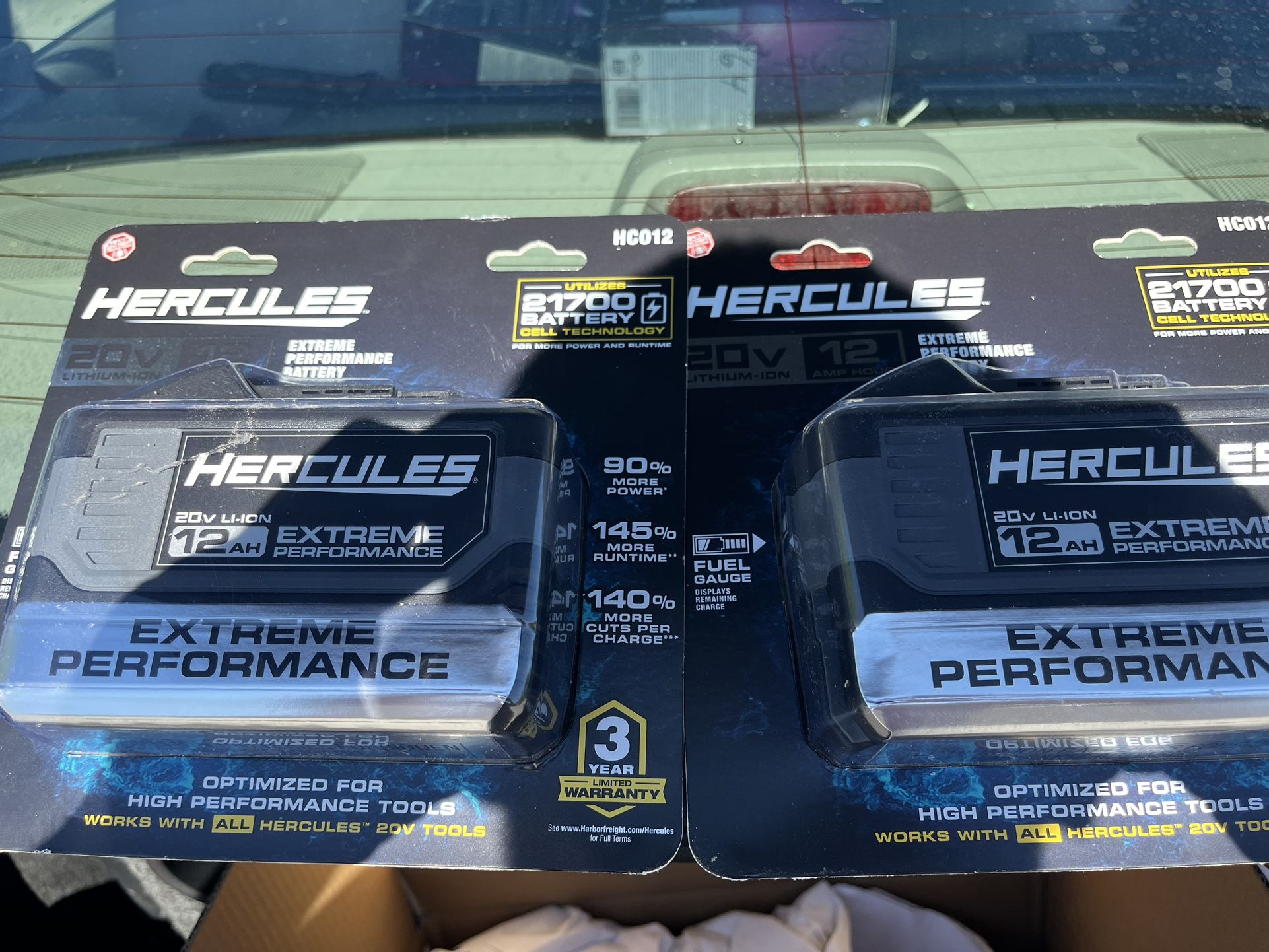BUNDLE TWO HERCULES 20 VOLT 12 Ah EXTREME PERFORMANCE BATTERY for Sale ...