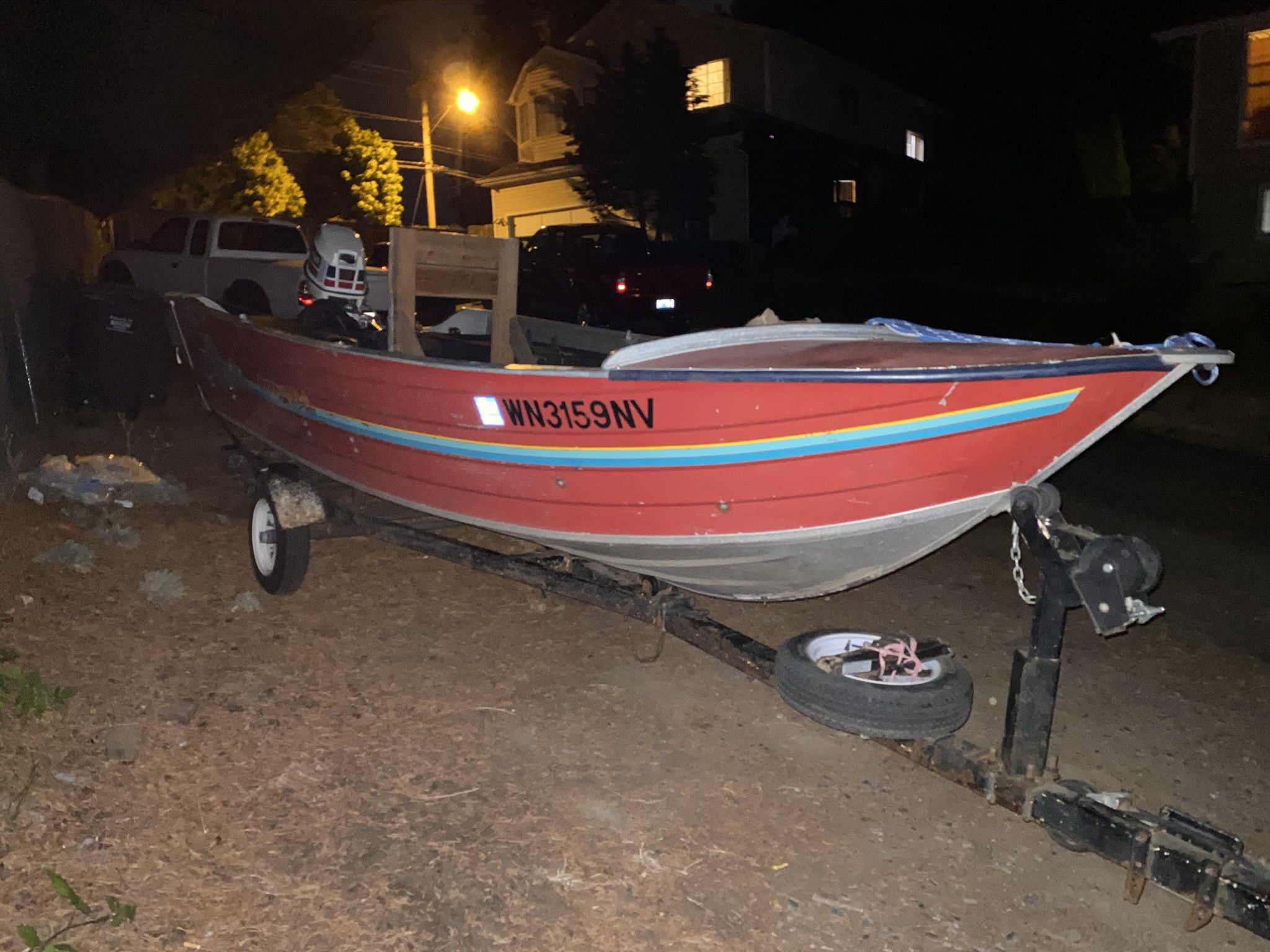 1990' s 15Ft Fishing Only Boat Aluminium boat DUROBOAT 17FT for Sale in ...
