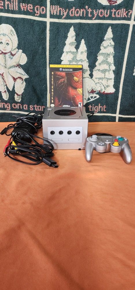 Gamecube One Matching Controller Wires All OEM Spider-Man Game for Sale ...