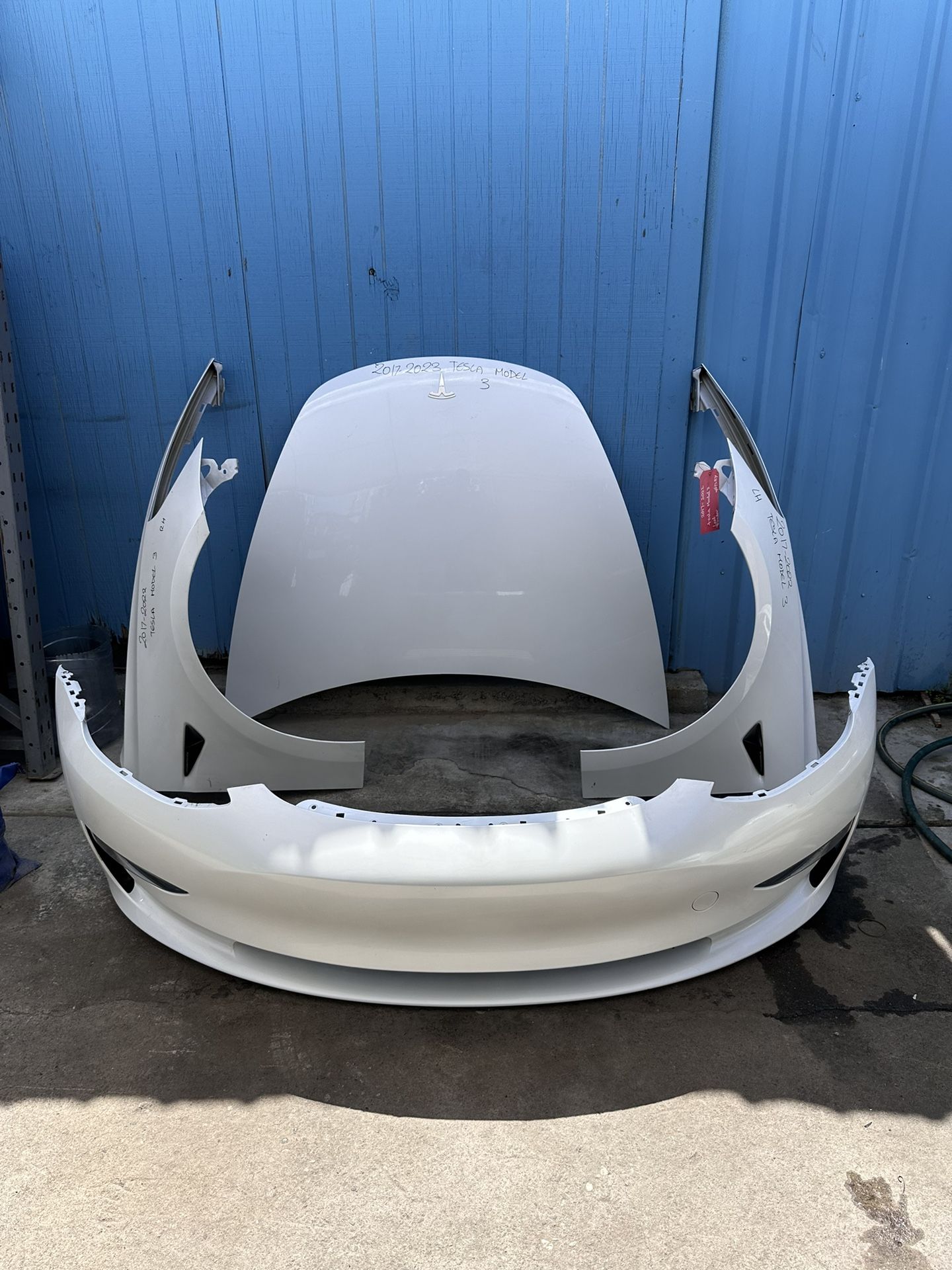2017 2018 2019 2020 2021 2022 2023 TESLA MODEL 3 HOOD/FRONT BUMPER ...