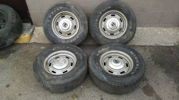 Ford rally rims and caps, 14 inch steel wheels, 5 on 4.5 lugs for Sale ...