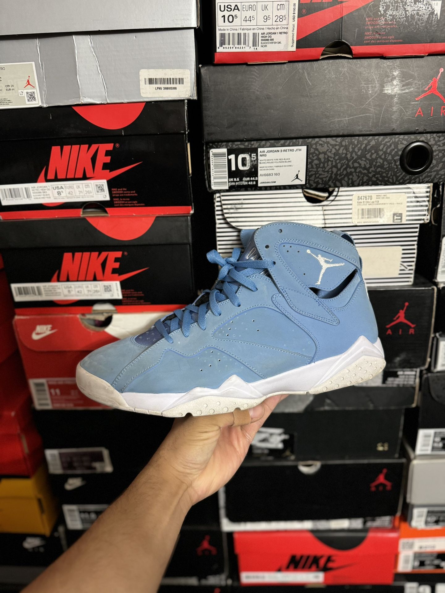 Jordan Pantone 7s size 12 USED But Clean for Sale in Los Rnchs Abq, NM ...