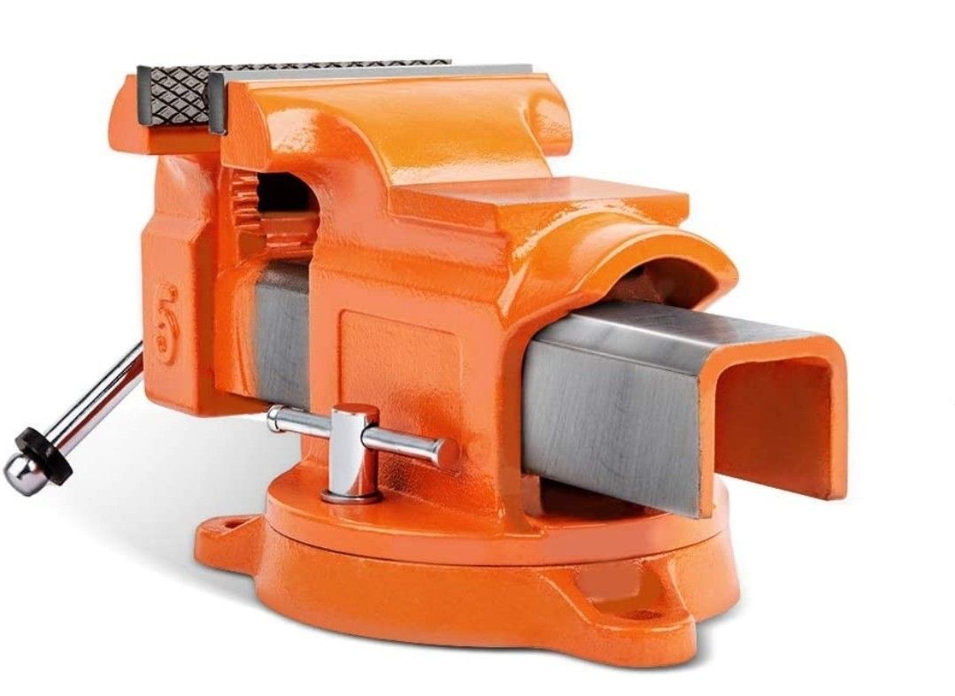 Forward 8-Inch Bench Vise Ductile Iron with Channel Steel and 360 ...
