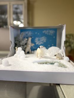 Arctic Fox Habitat Diorama