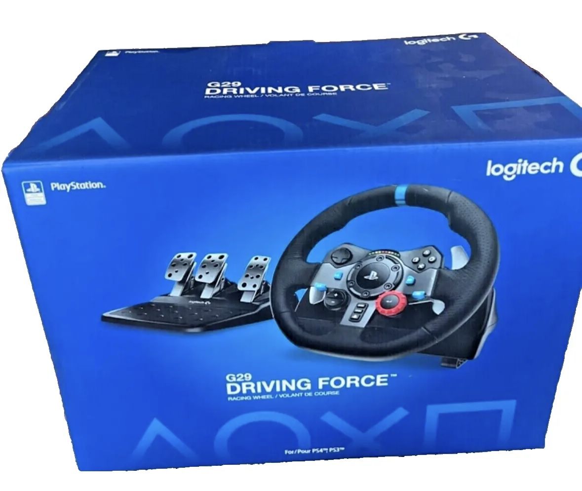 Logitech G29 Driving Force Racing Wheel and Floor Pedals, Stainless ...