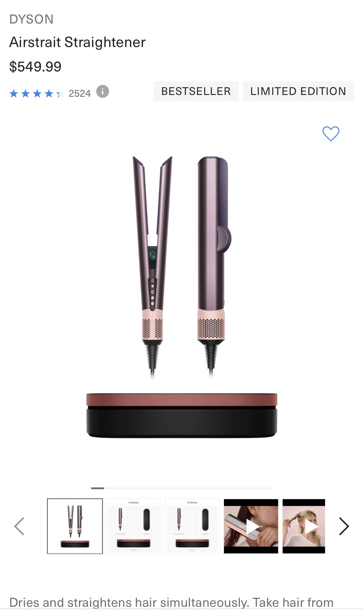 Dyson Airstrait Straightener for Sale in San Diego, CA - OfferUp